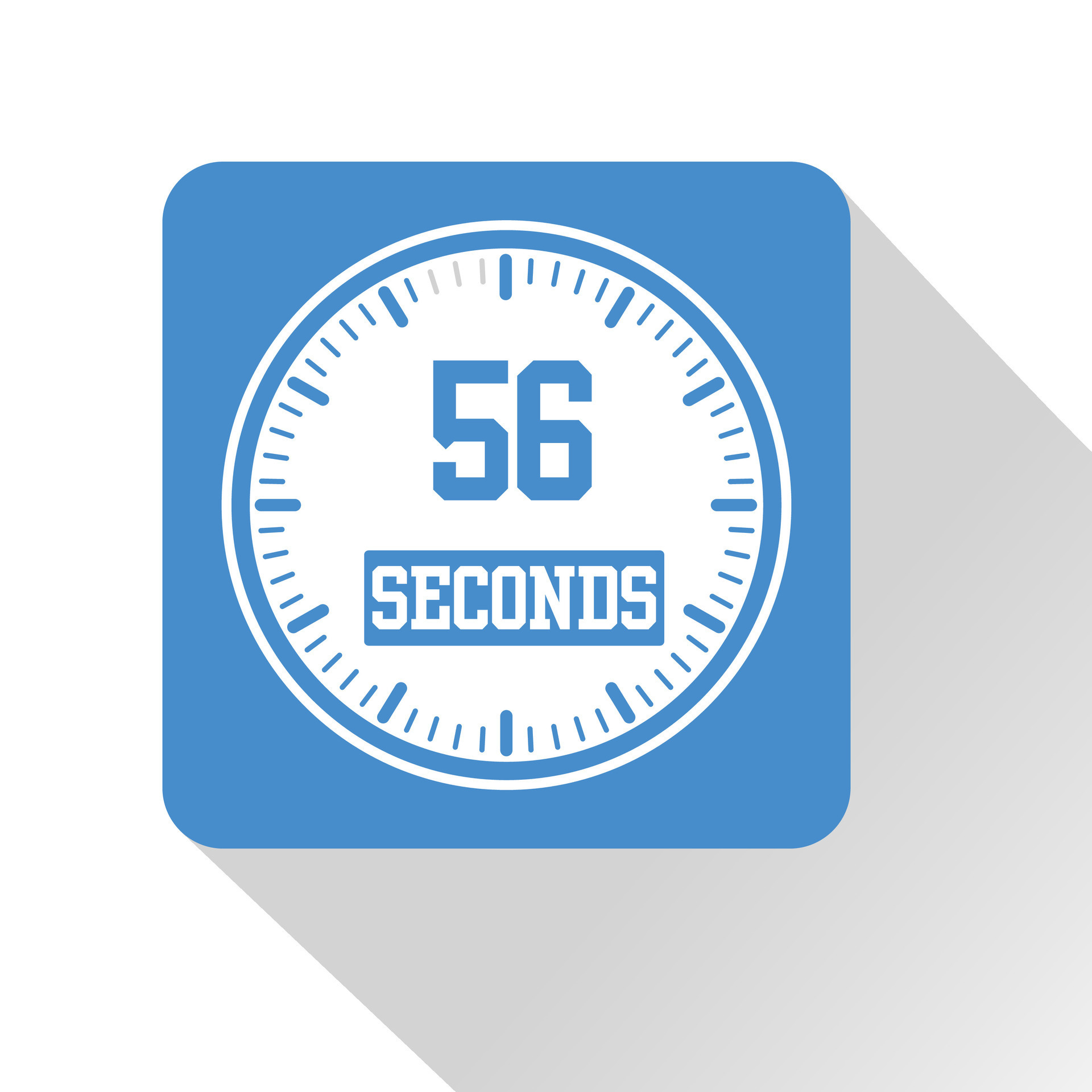 Timer Stopwatch Icon Design 56 Seconds 26149416 Vector Art At Vecteezy