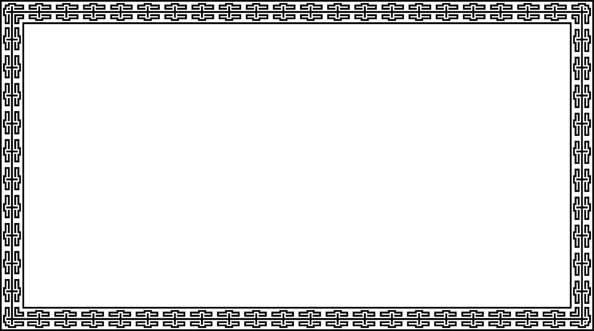Rectangle border with seamless pattern 26149721 Vector Art at Vecteezy
