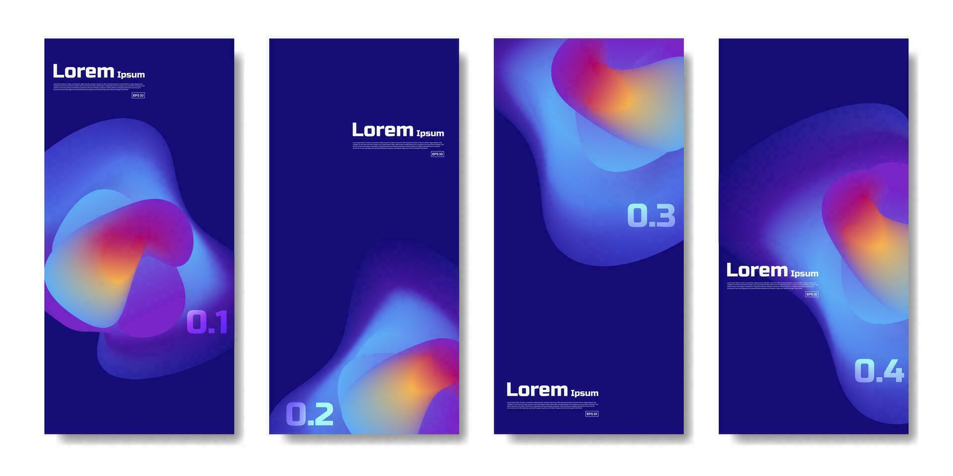 Set of vector abstract template backgrounds 26150704 Vector Art at Vecteezy