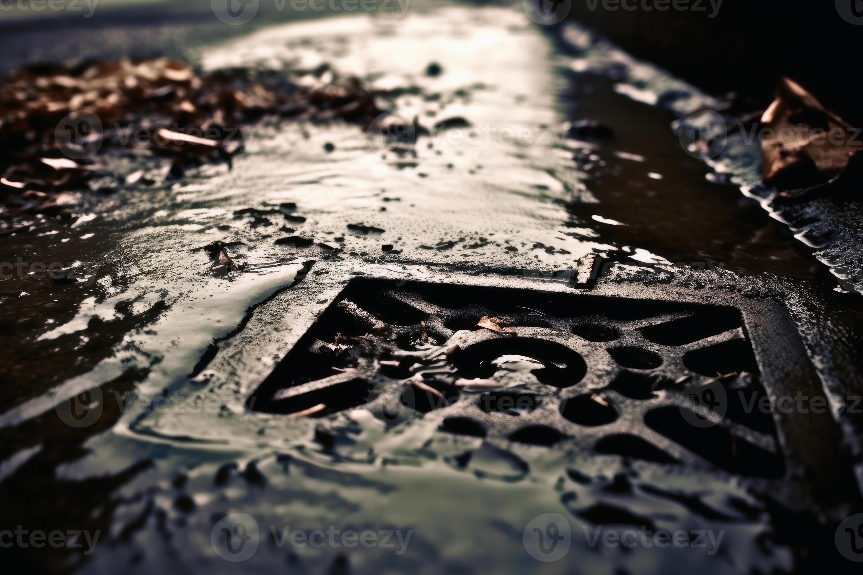 Down the drain created with generative AI technology 26154132 Stock ...