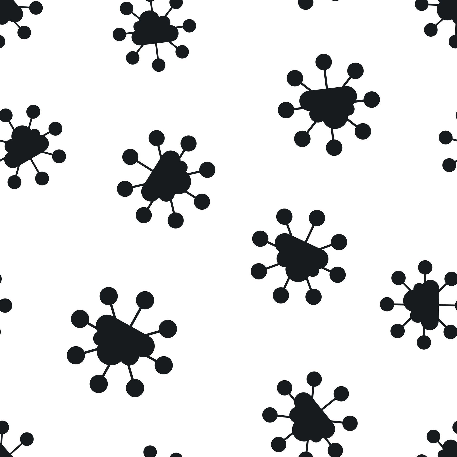 Cloud Computing Technology Icon Seamless Pattern Background Business