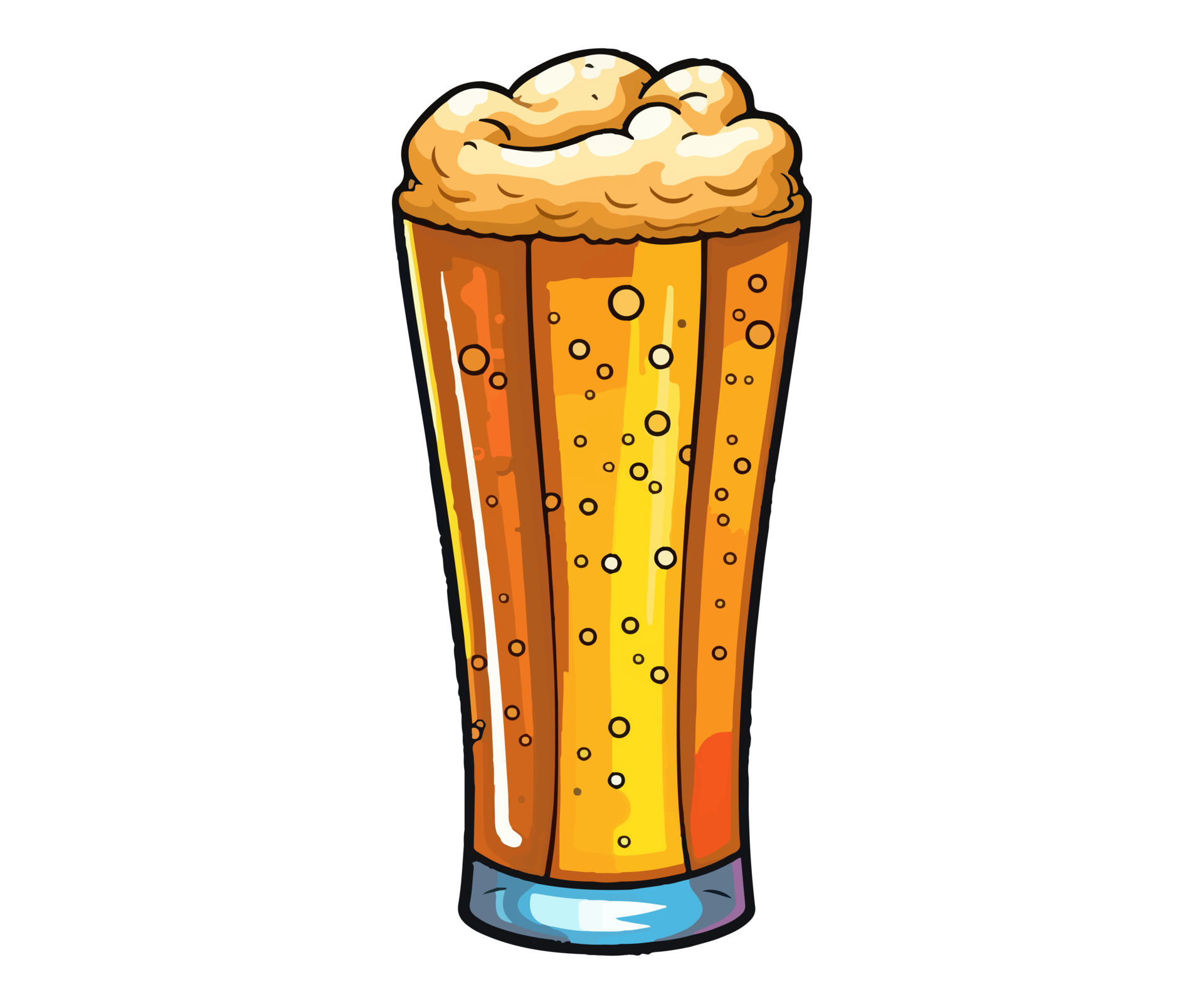 Beer In Glass Mug With Foam 26158778 Png