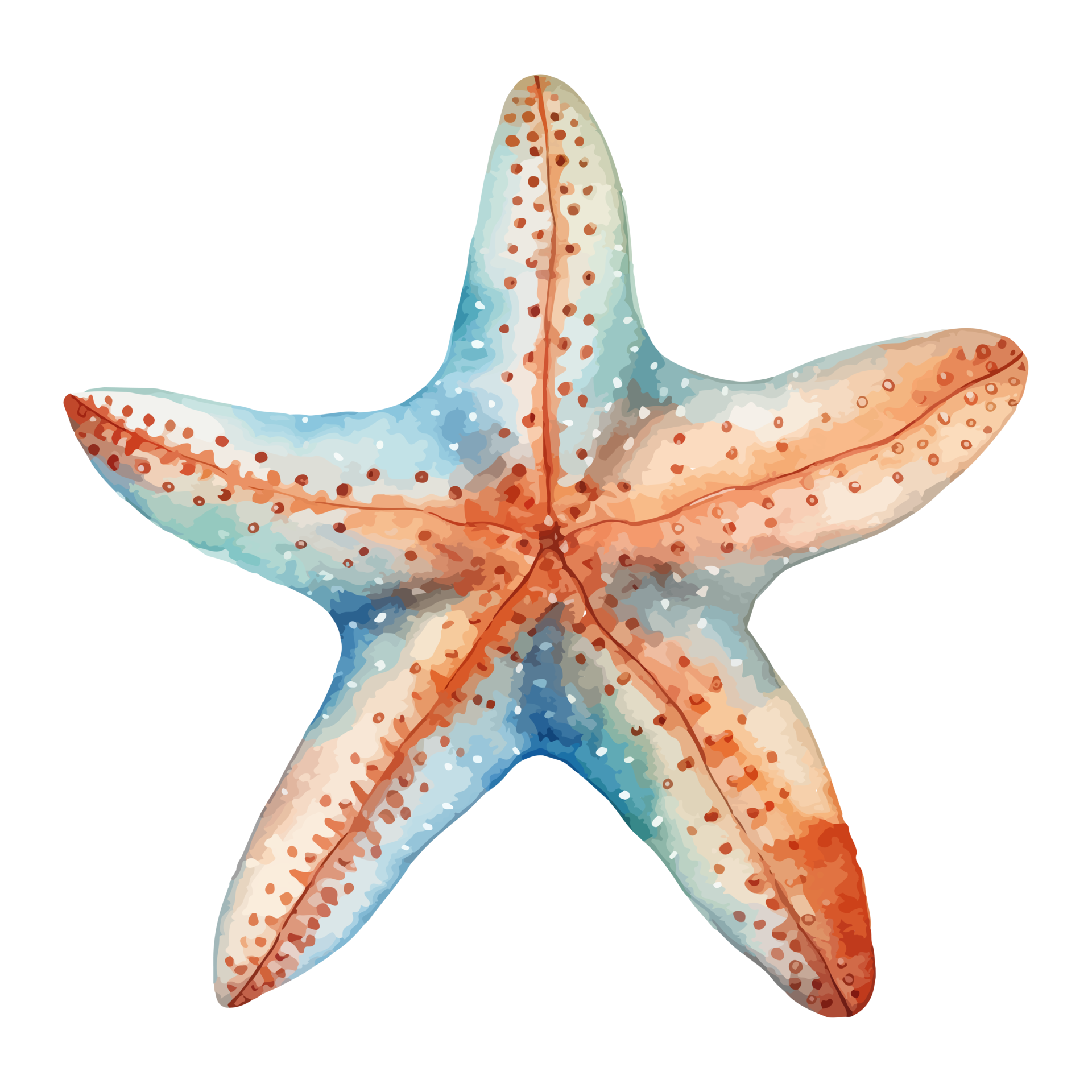 Starfish watercolor, sea animals Watercolor Painting, generative ai ... Starfish watercolor, sea animals Watercolor Painting, generative ai ...