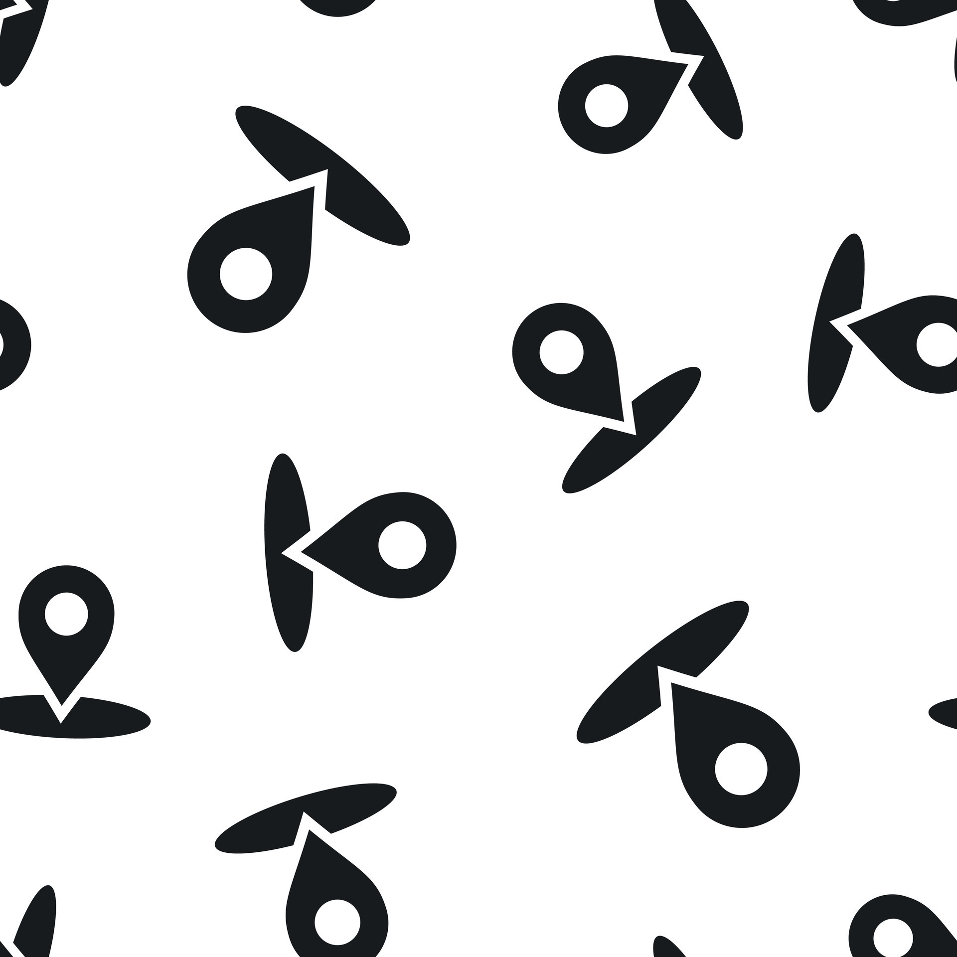 Map Pointer Icon Seamless Pattern Background Business Concept Vector Illustration Gps