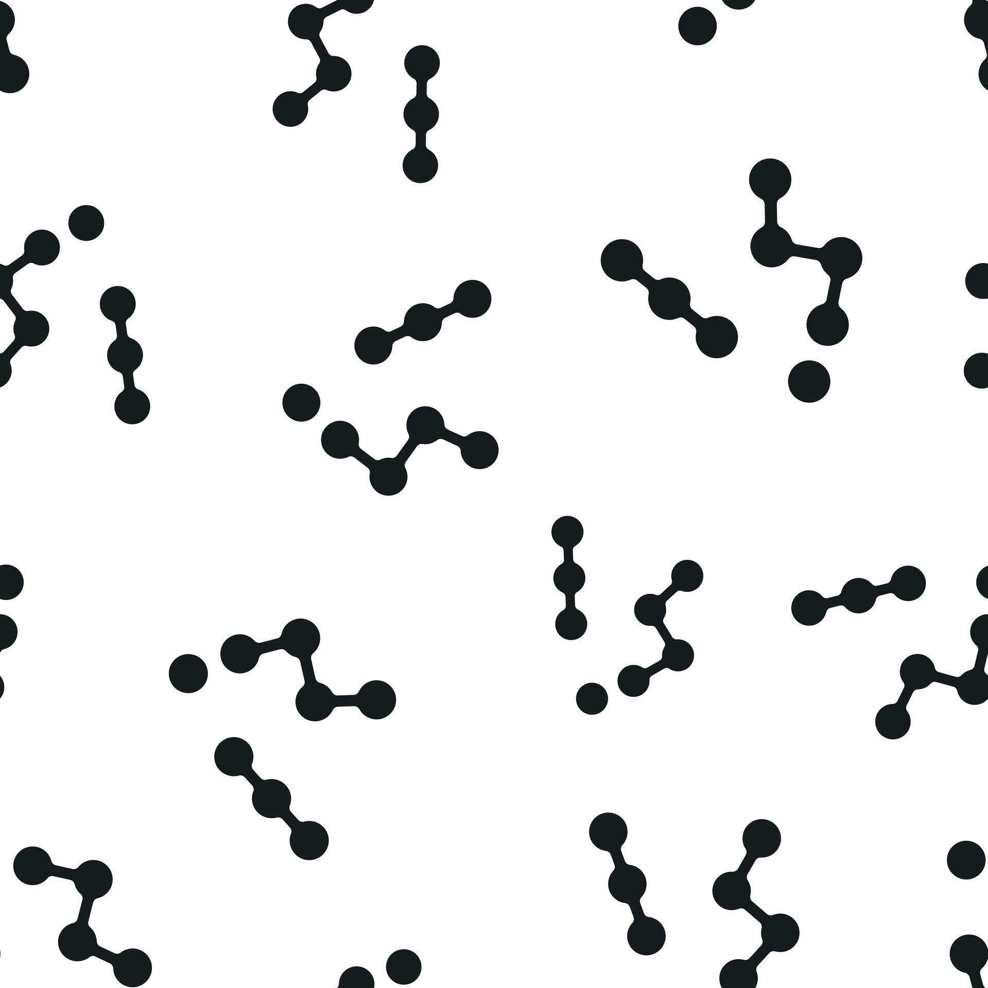 Molecule Structure Icon Seamless Pattern Background Business Concept