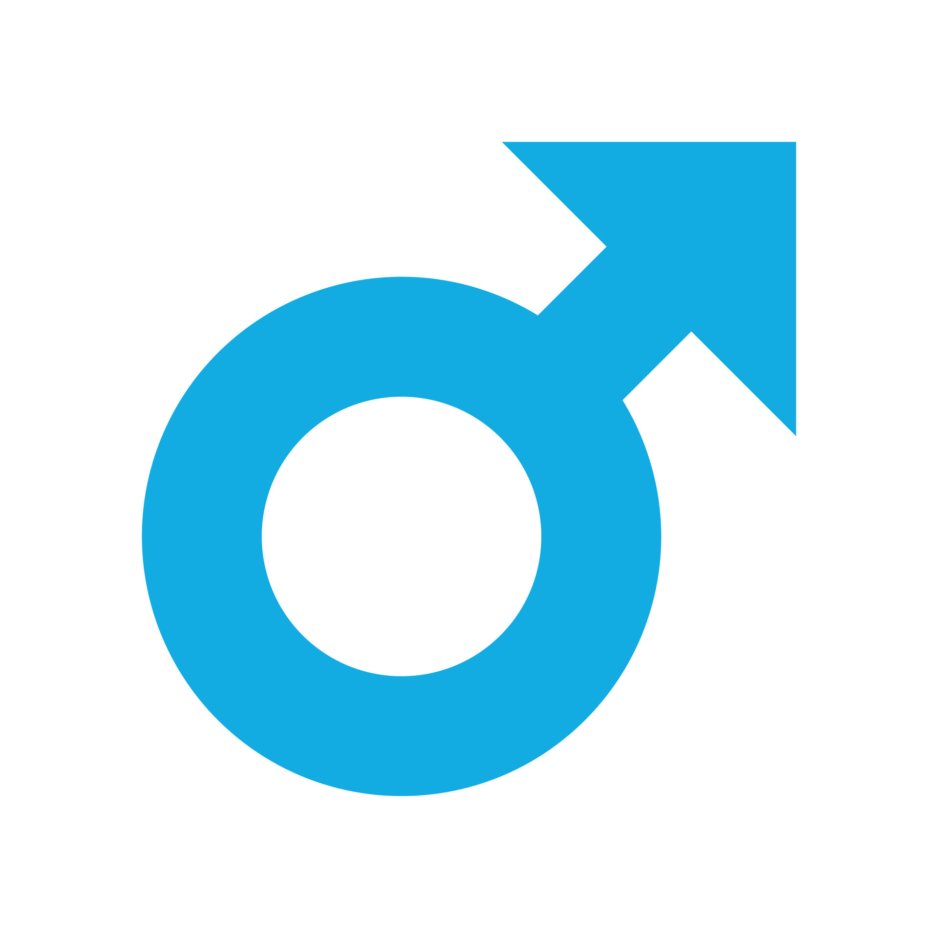 Masculino Sexo Símbolo Vector Icono En Plano Estilo Hombres Género
