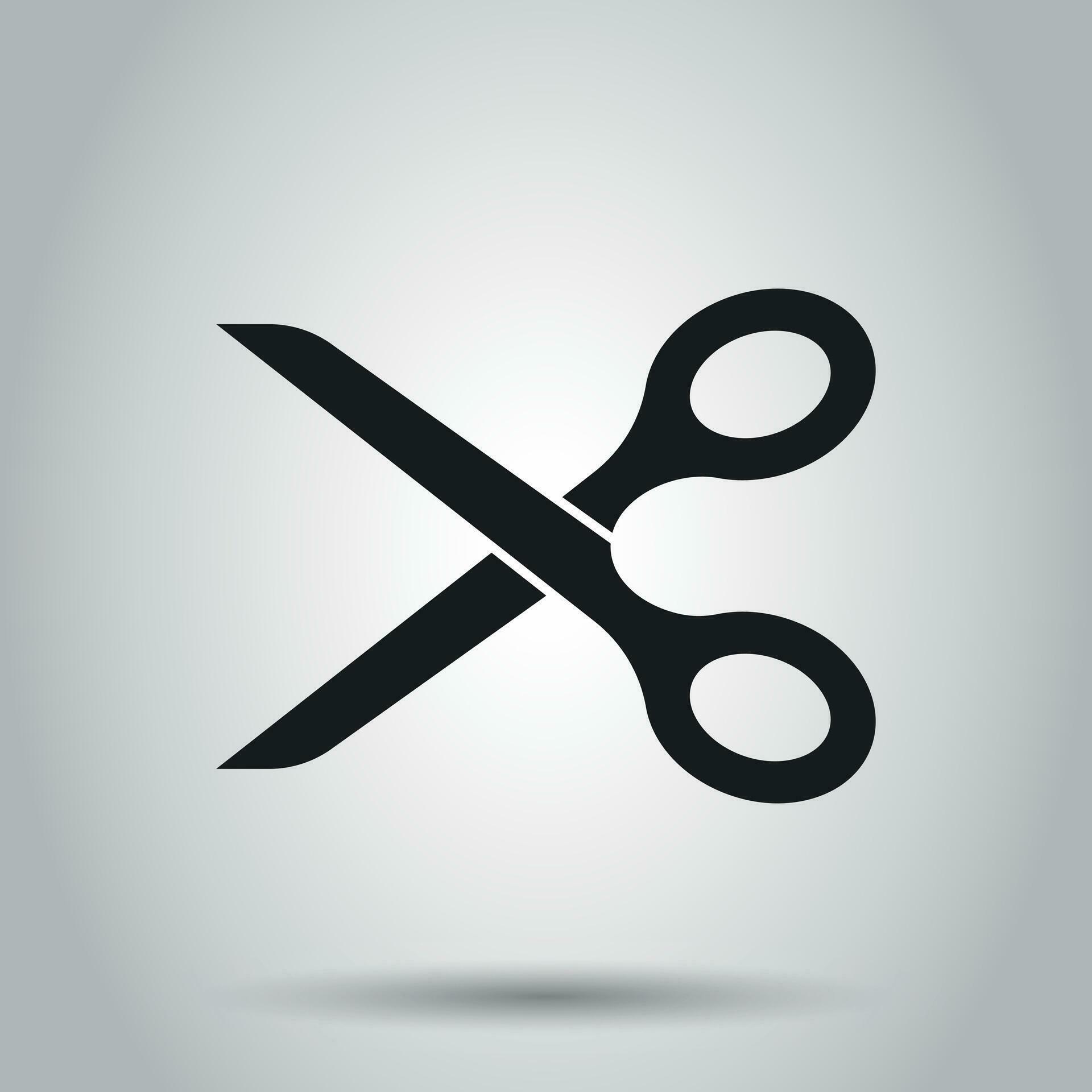 Scissors flat icon. Scissor vector illustration. 26159969 Vector Art at ... Scissors flat icon. Scissor vector illustration. 26159969 Vector Art at ...