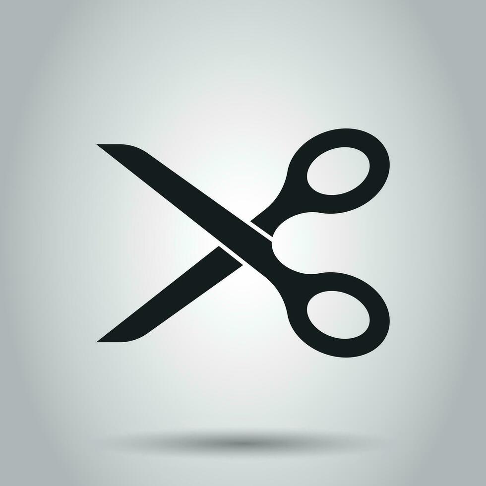 Scissors flat icon. Scissor vector illustration. 26159969 Vector Art at ... Scissors flat icon. Scissor vector illustration. 26159969 Vector Art at ...