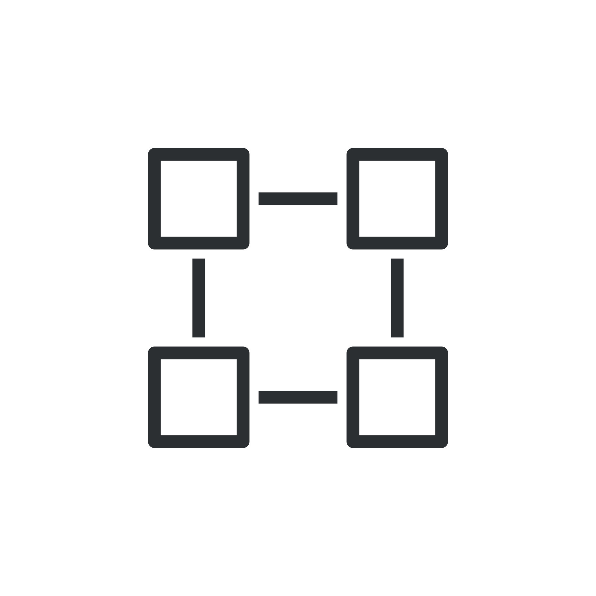 Blockchain Technology Vector Icon In Flat Style Cryptography Cube