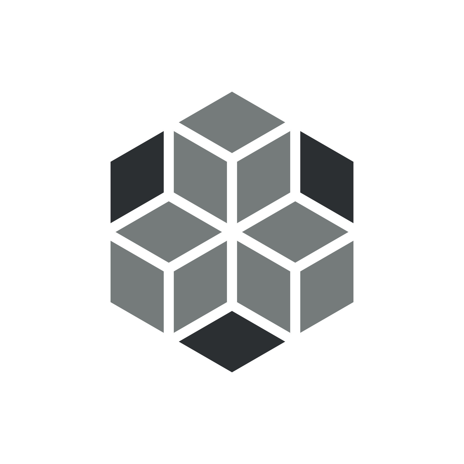 Blockchain Technology Vector Icon In Flat Style Cryptography Cube Block Illustration