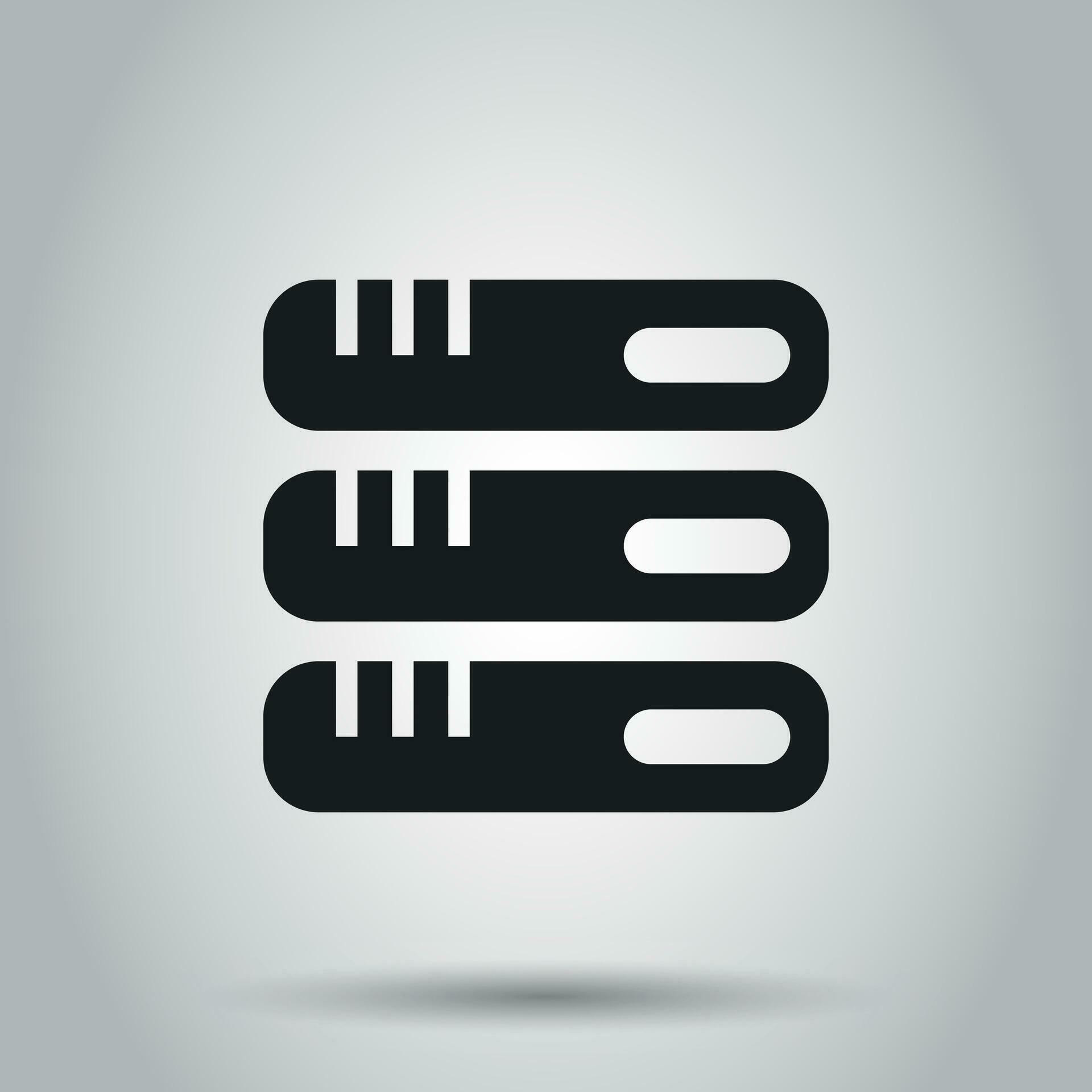 Database, server vector icon. Storage vector illustration. 26160203 ...