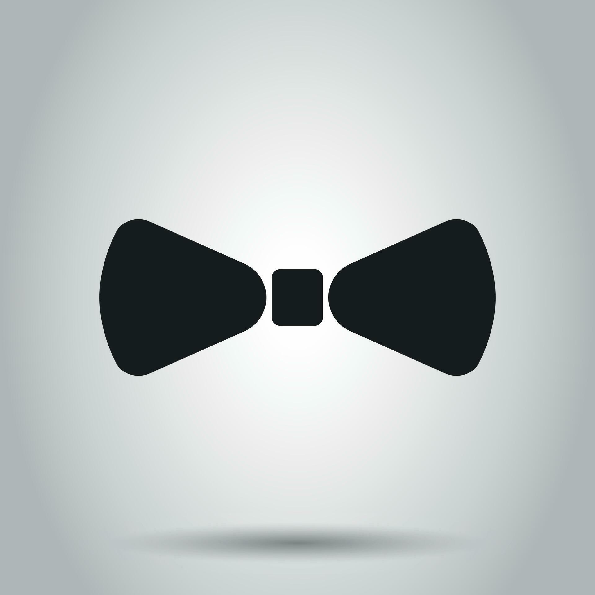 Bow tie flat icon. Necktie vector illustration. 26160246 Vector Art at ...
