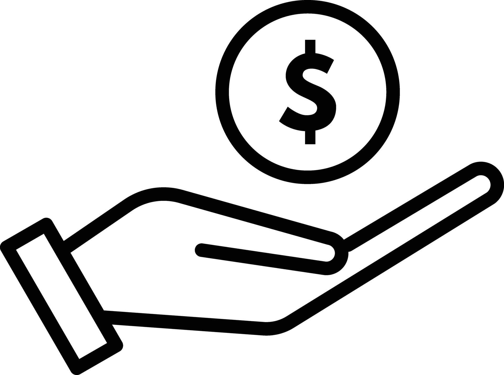 hand holding dollar icon . save money icon . salary money icon ... hand holding dollar icon . save money icon . salary money icon ...