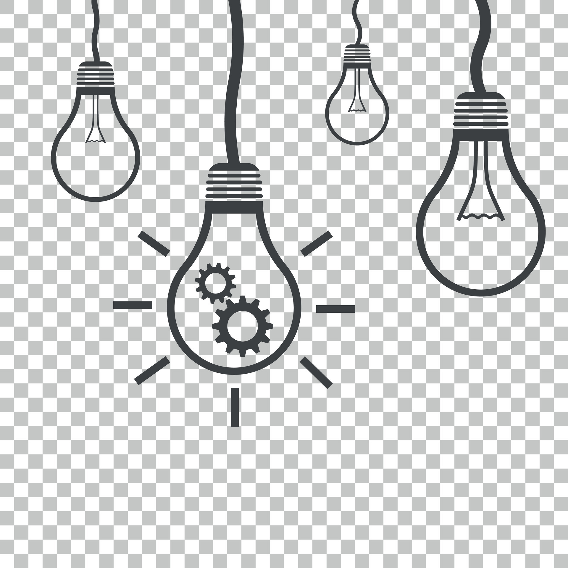 Light bulb idea vector flat 26161263 Vector Art at Vecteezy