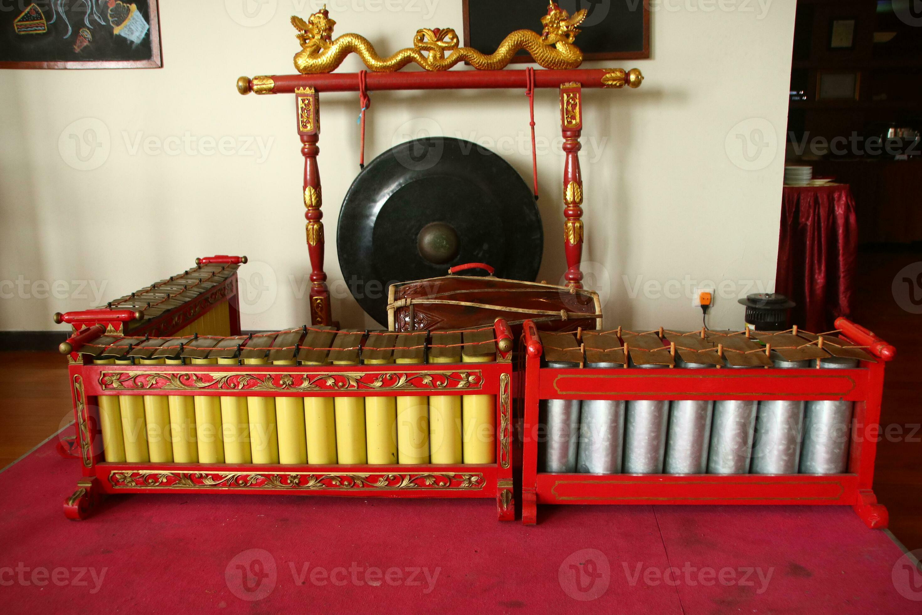 Traditional musical instrument from the Indonesian 26162977 Stock Photo ...