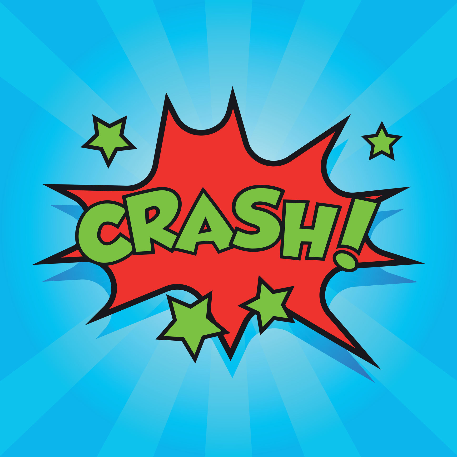 Crash Comic Sound Effects Sound Bubble Speech With Word And Comic Cartoon Expression Sounds