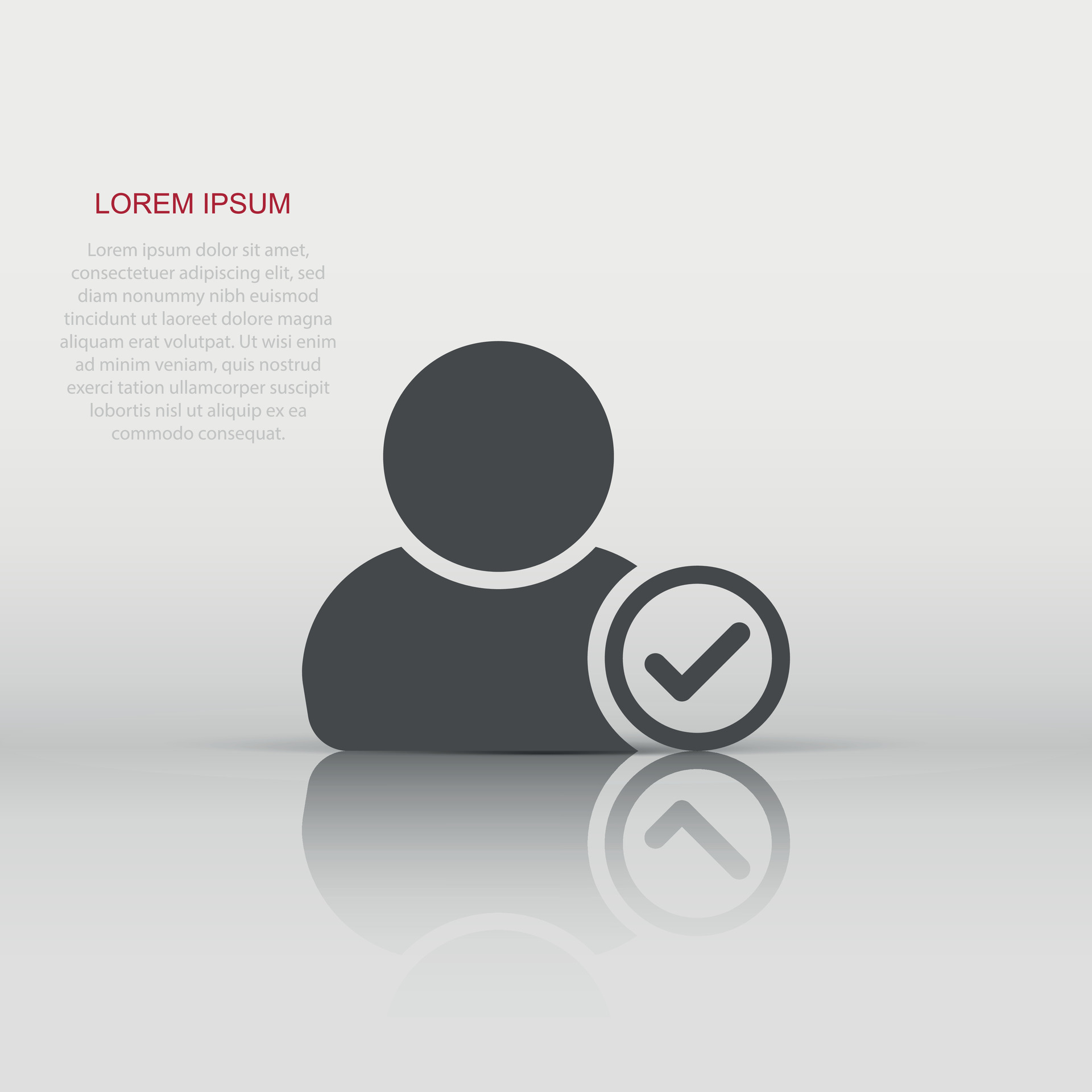 Login Icon In Flat Style People Secure Access Vector Illustration On
