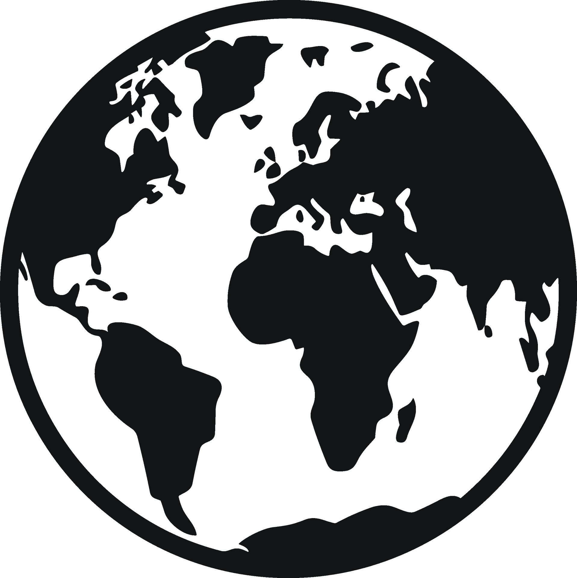 Earth globe icon vector illustration icon flat style isolate on ...