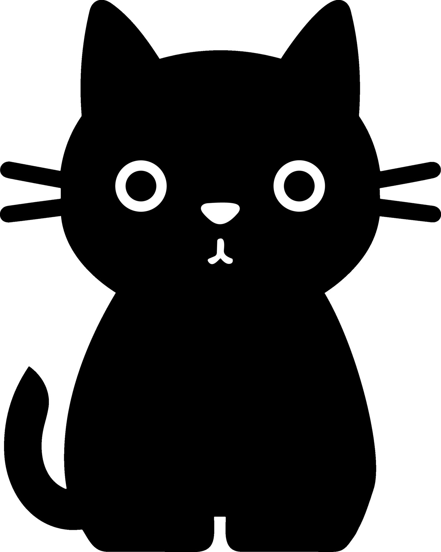 Cute Cat Icon Vector Illustration Icon Flat Style Isolate On Background