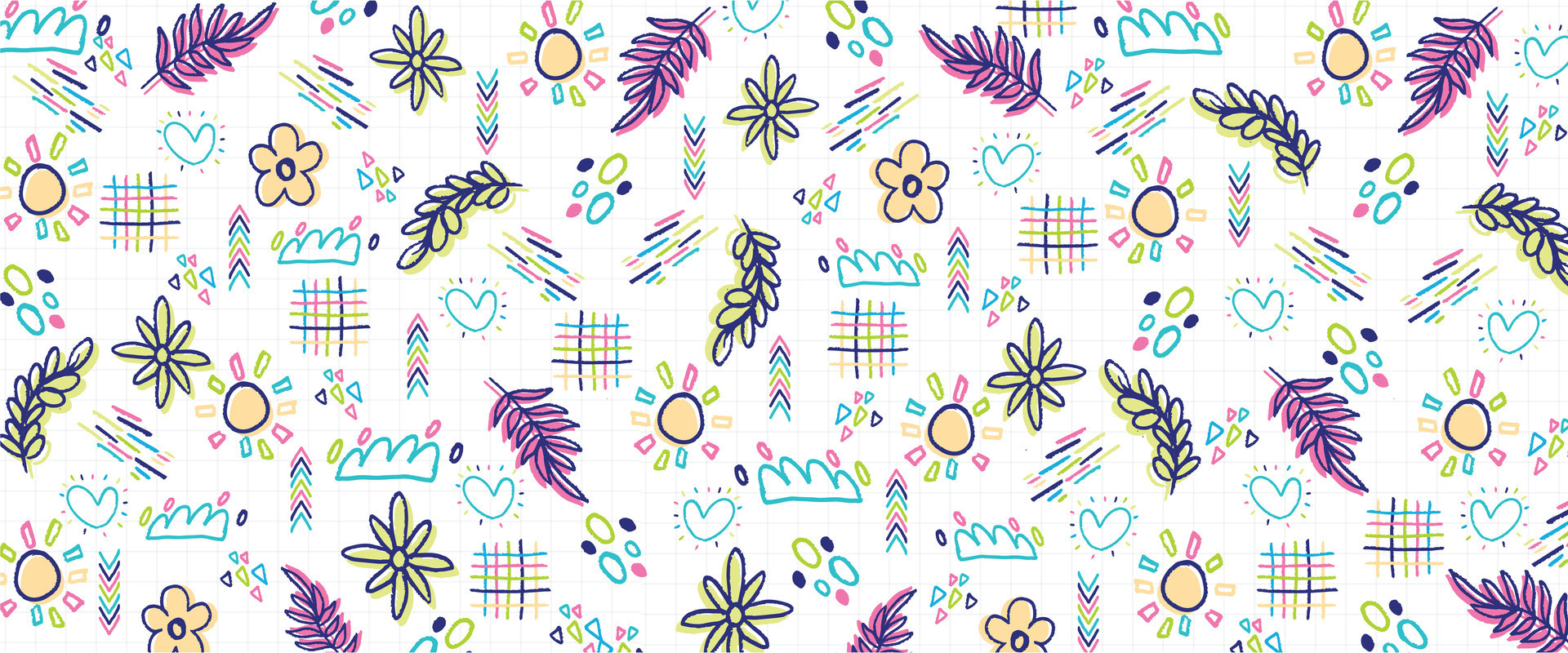 Abstract doodle art background with vibrant colors. Hand-drawn style ...