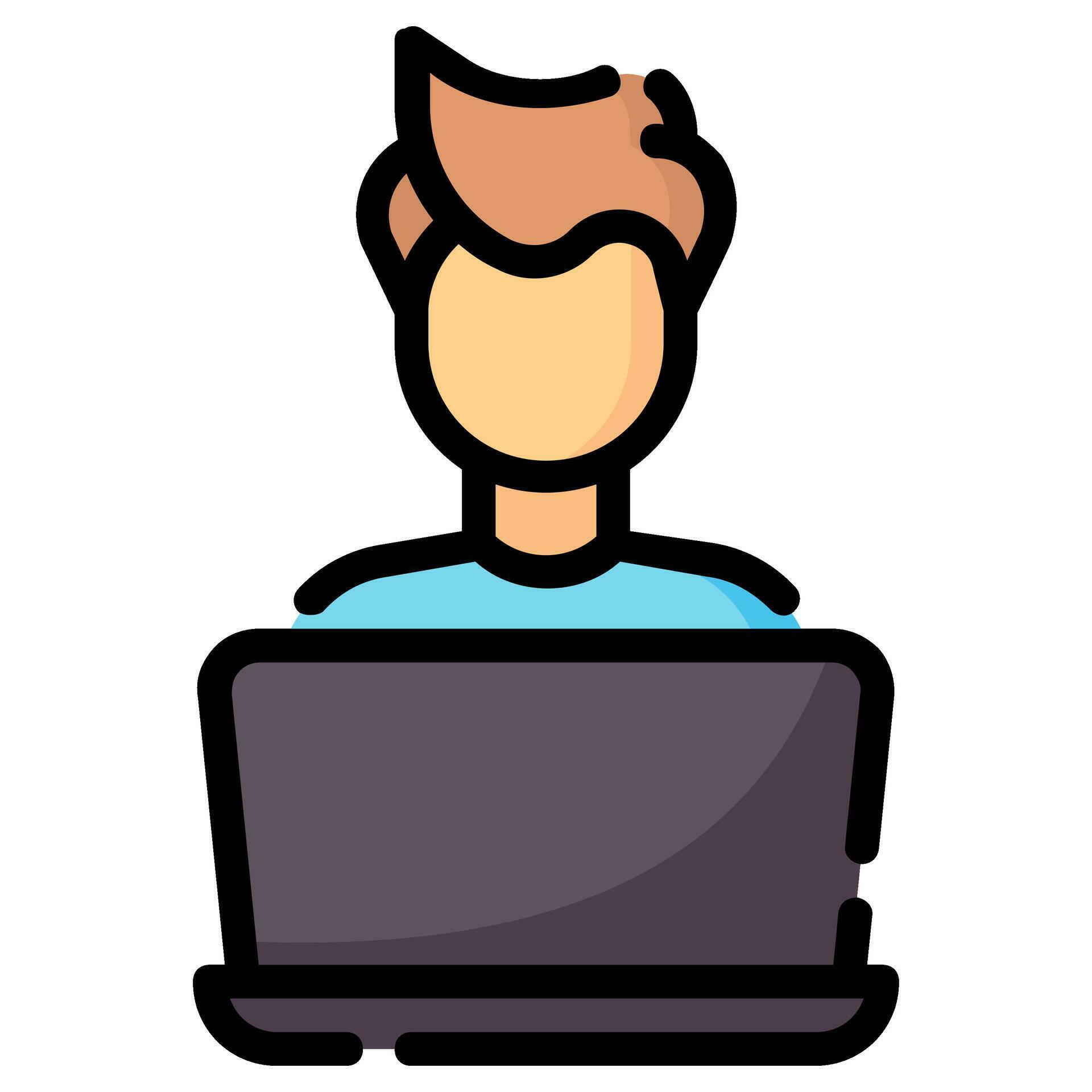 programmer avatar vector filled outline icon 26175048 Vector Art at ...