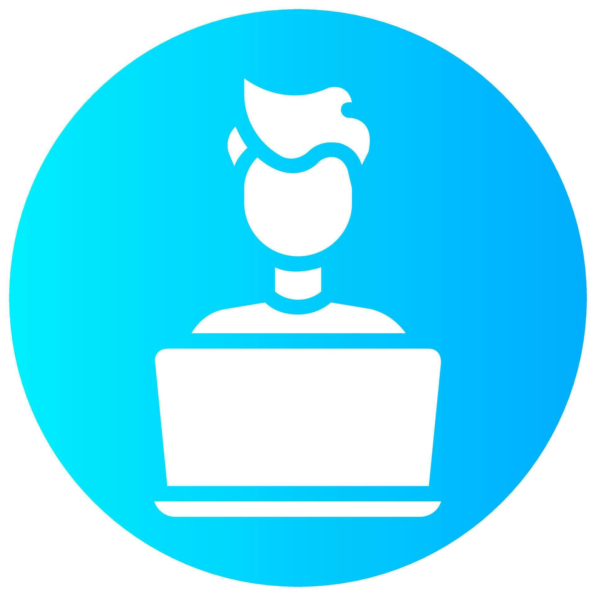 programmer avatar vector round solid icon 26175126 Vector Art at Vecteezy