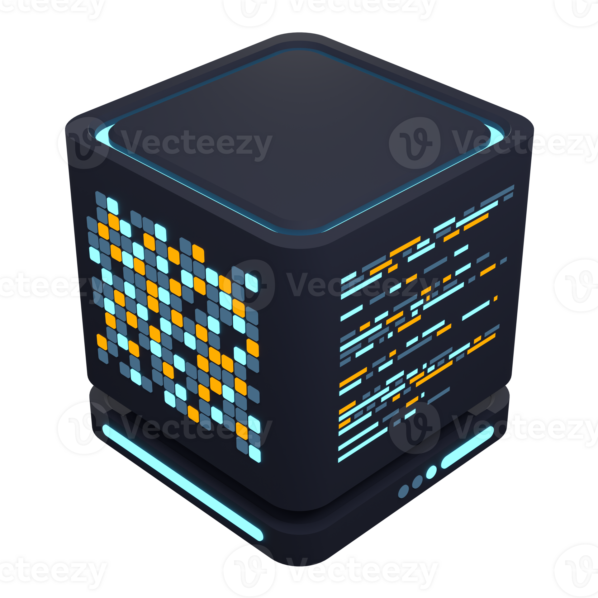 3d Server Icon Computer Server 3d Render Icon Cloud Computing 3d