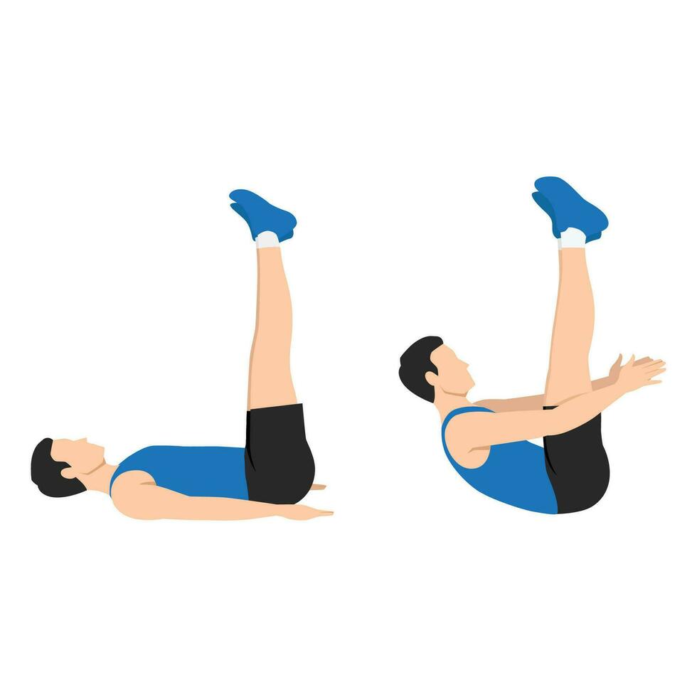 Man doing Leg Raise and Reach Clap exercise. 26177940 Vector Art at ... Man doing Leg Raise and Reach Clap exercise. 26177940 Vector Art at ...