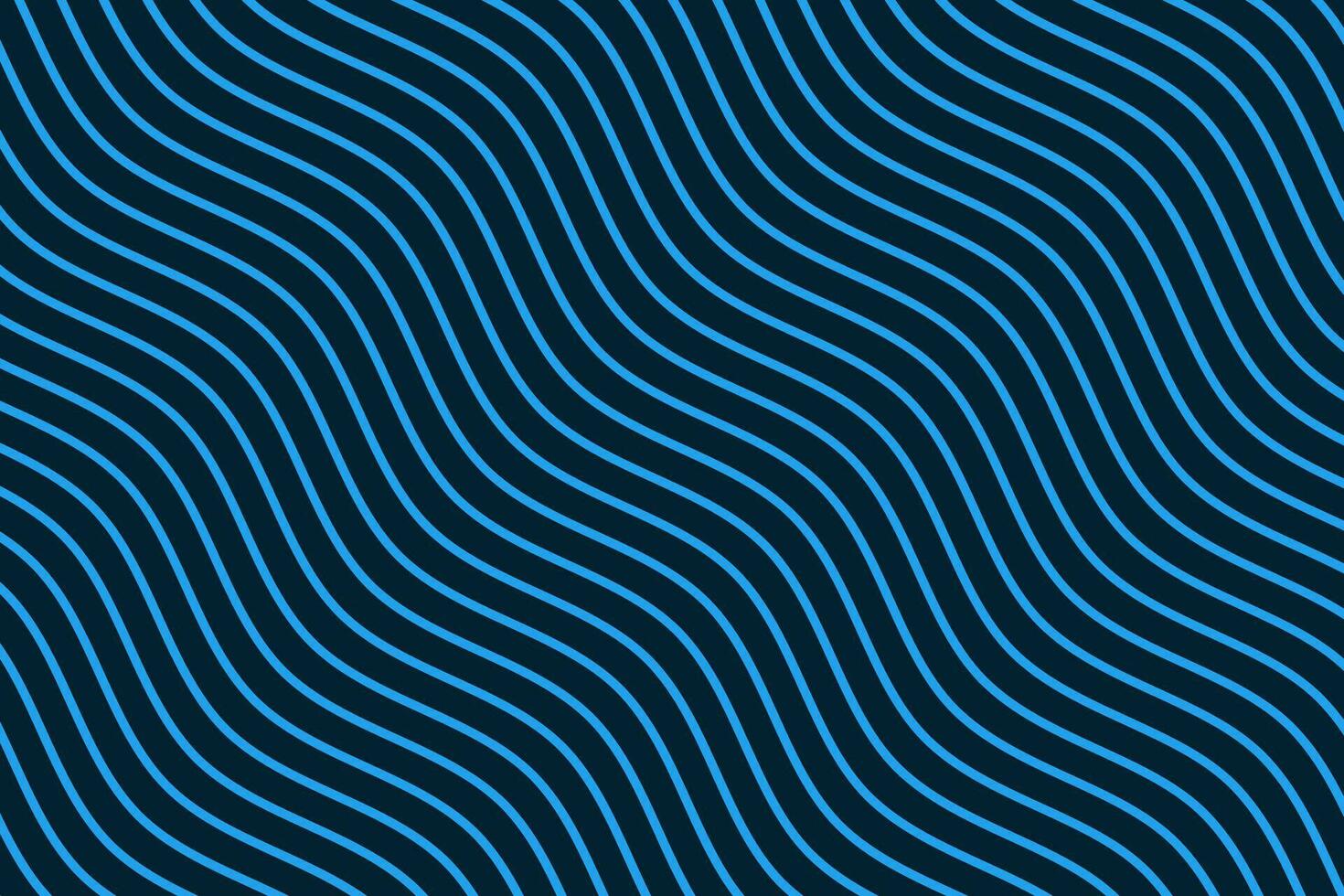 Blue Diagonal Curl Wavy Line Seamless Pattern Wave Lines Stripe Structure Background Vector