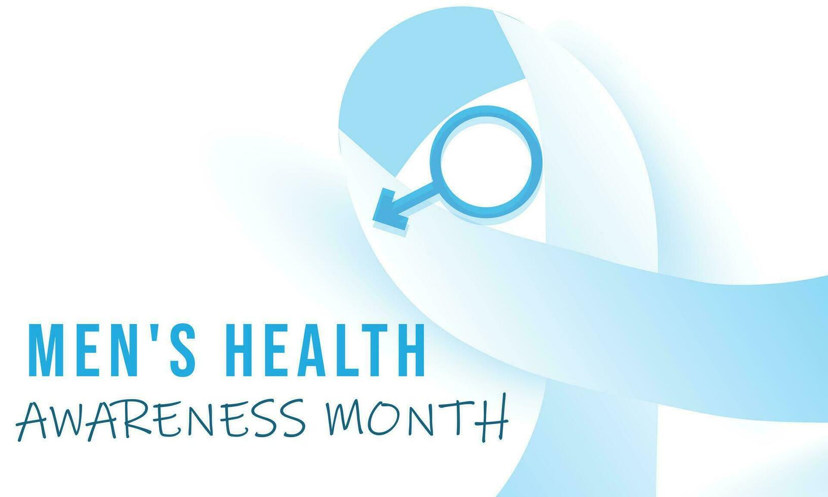 Mens Health Awareness Month Background Banner Card Poster