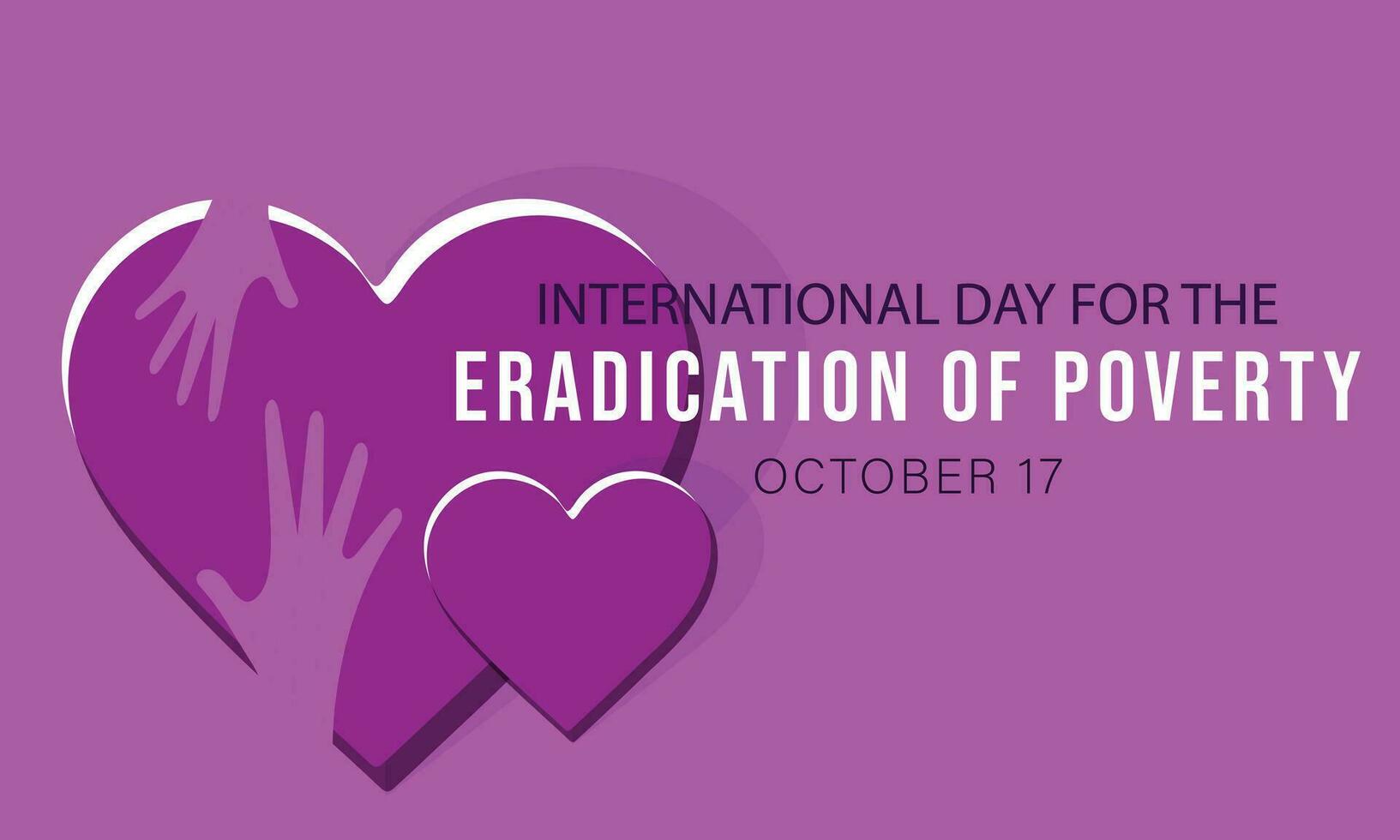 International Day For The Eradication Of Poverty Background Banner