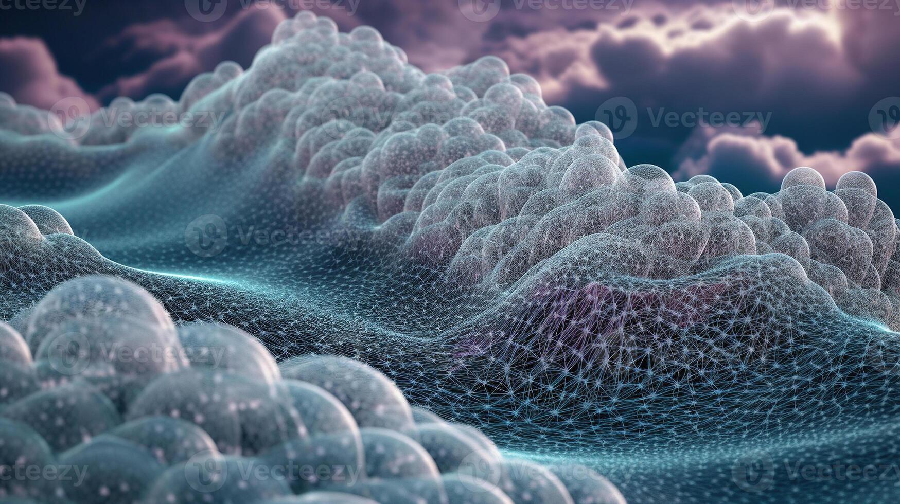 Embossed mesh representing internet connections in cloud computing ... Embossed mesh representing internet connections in cloud computing ...