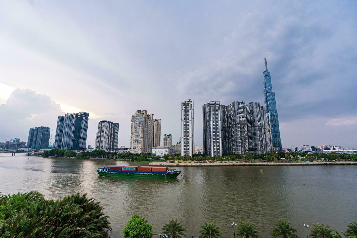 Ho Chi Minh, Viet Nam - 28 April 2023 Sunset view at Landmark 81 - it ...