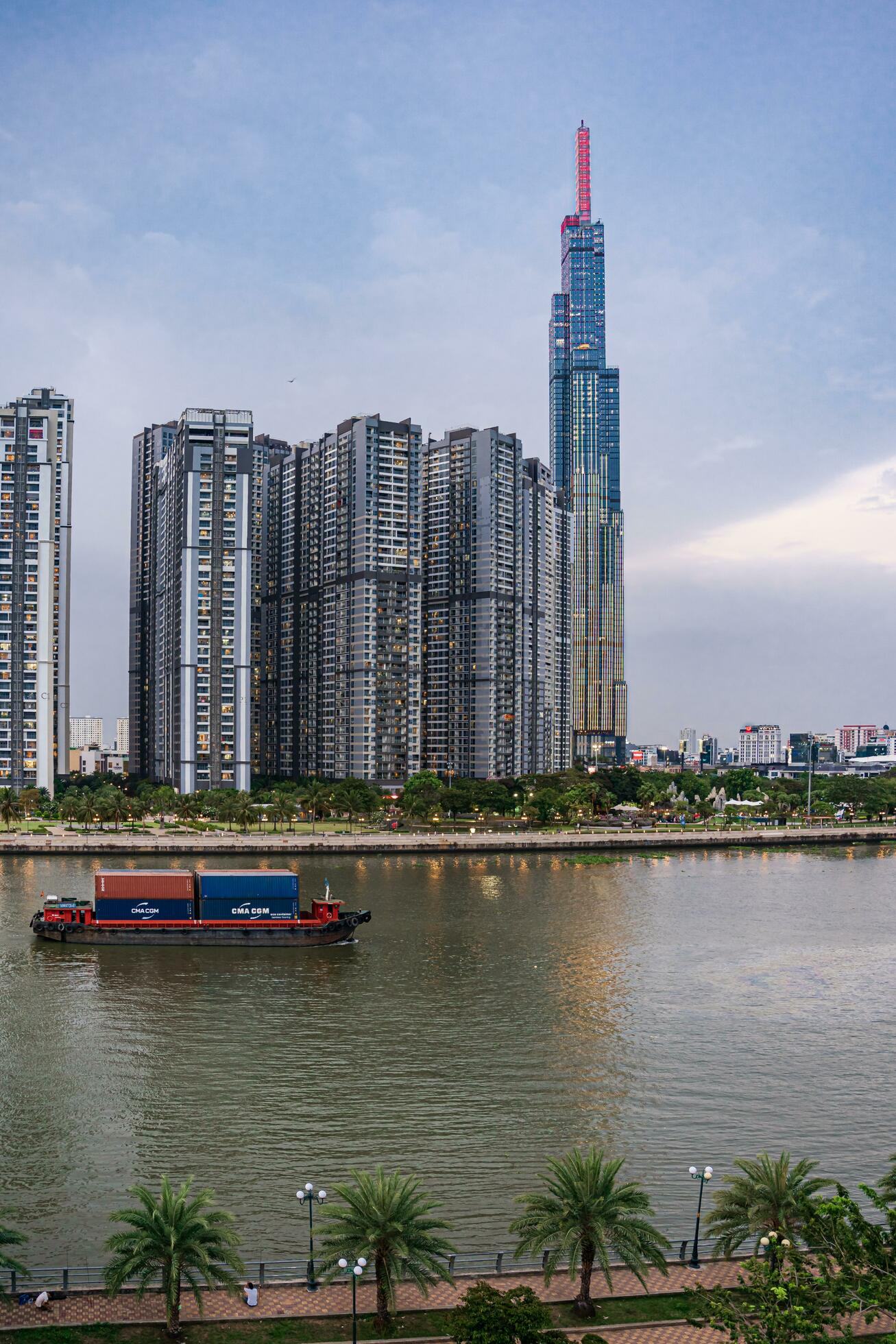 Ho Chi Minh, Viet Nam - 28 April 2023 Sunset view at Landmark 81 - it ...