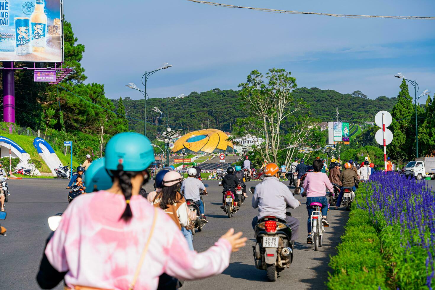 Da Lat Viet Nam 3 Junio 2023 En El Calles De Da Lat Durante Verano Vacaciones Turistas