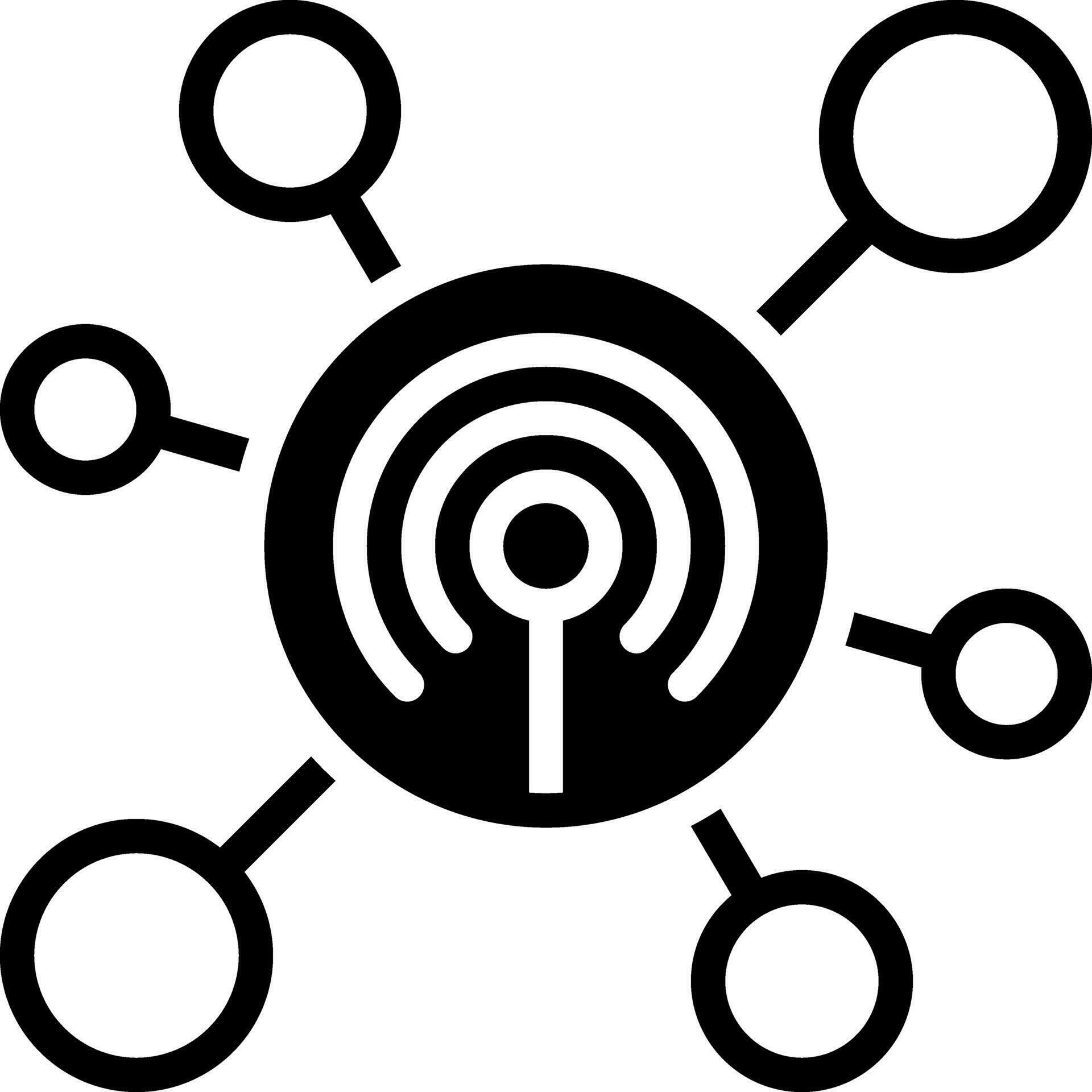 solid icon for network 26223305 Vector Art at Vecteezy