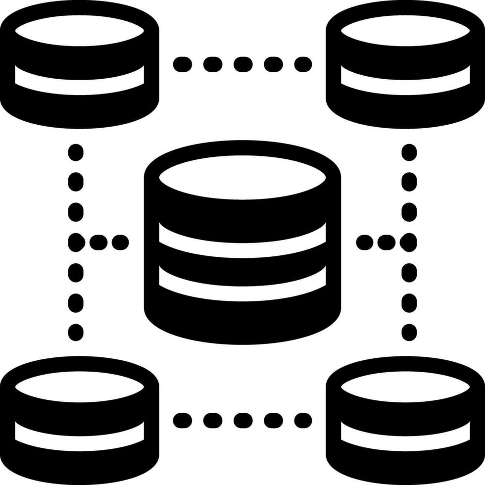 solid icon for database 26223326 Vector Art at Vecteezy