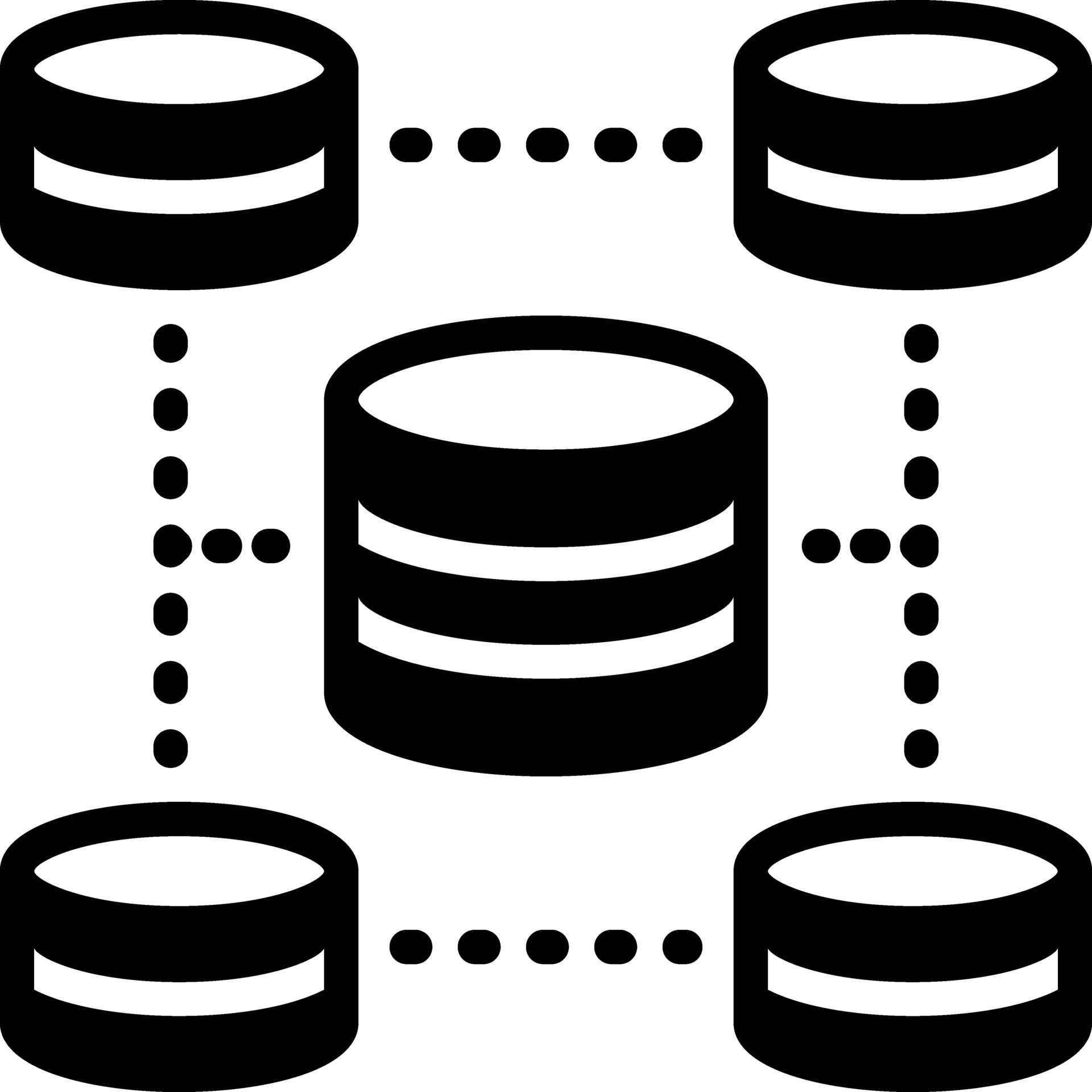 solid icon for database 26223326 Vector Art at Vecteezy