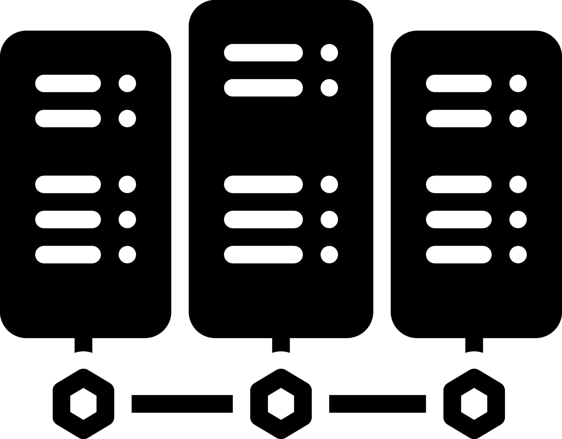 solid icon for server 26223369 Vector Art at Vecteezy