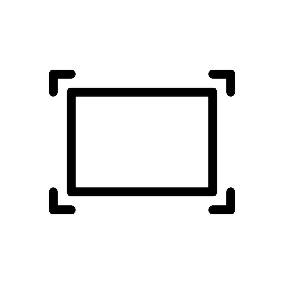 tomar un captura de pantalla, instantánea botón icono en línea estilo diseño aislado en blanco ...