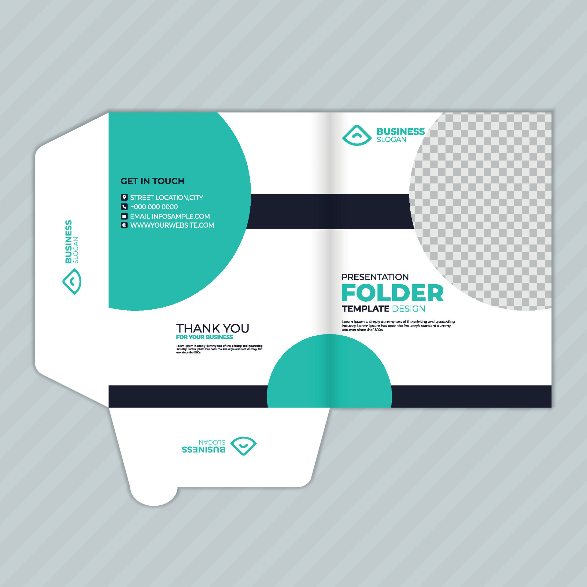 New File Folder Design and Template for Your Company 26231241 Vector ...