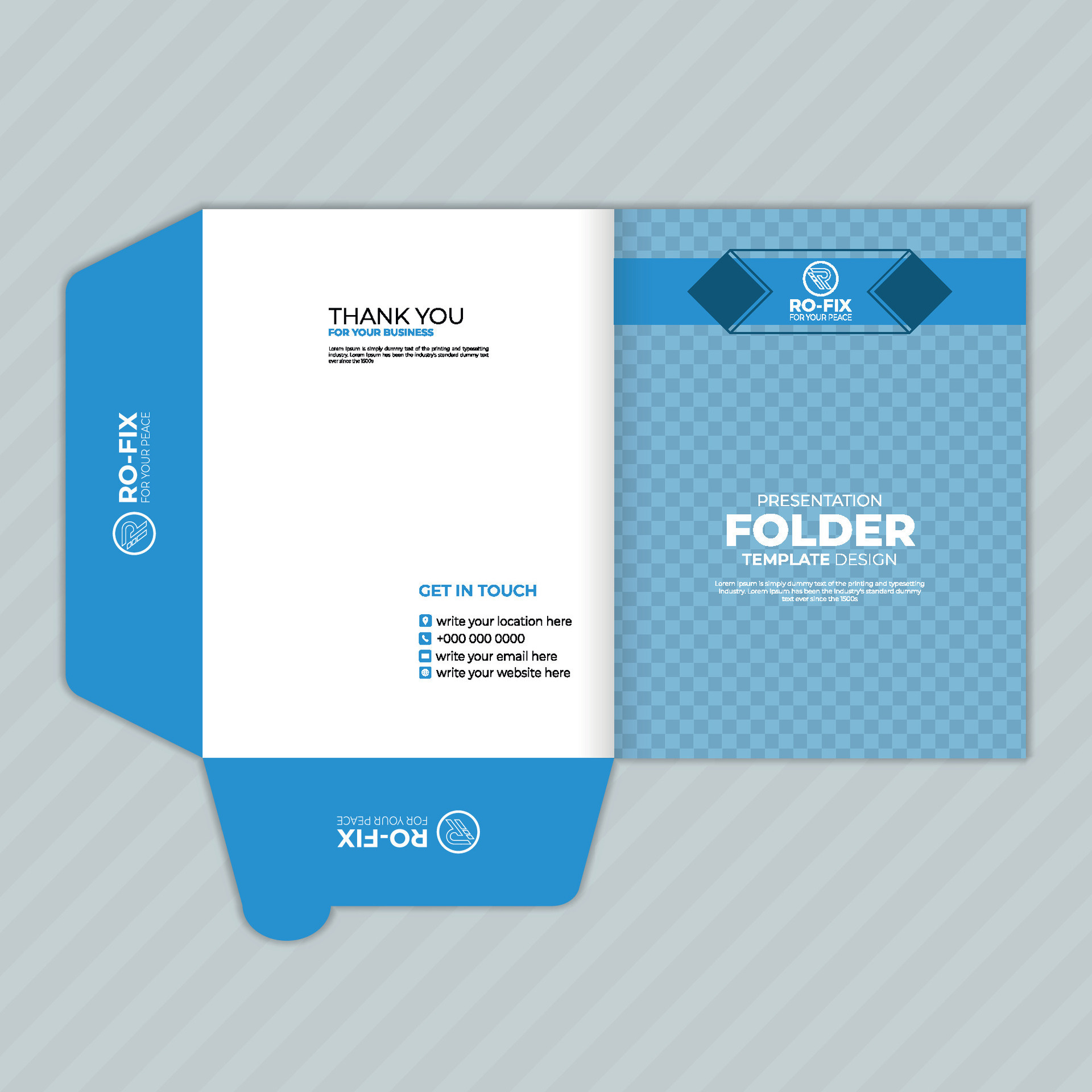 Professional File Folder Design and Template for Your Company 26231246 ...