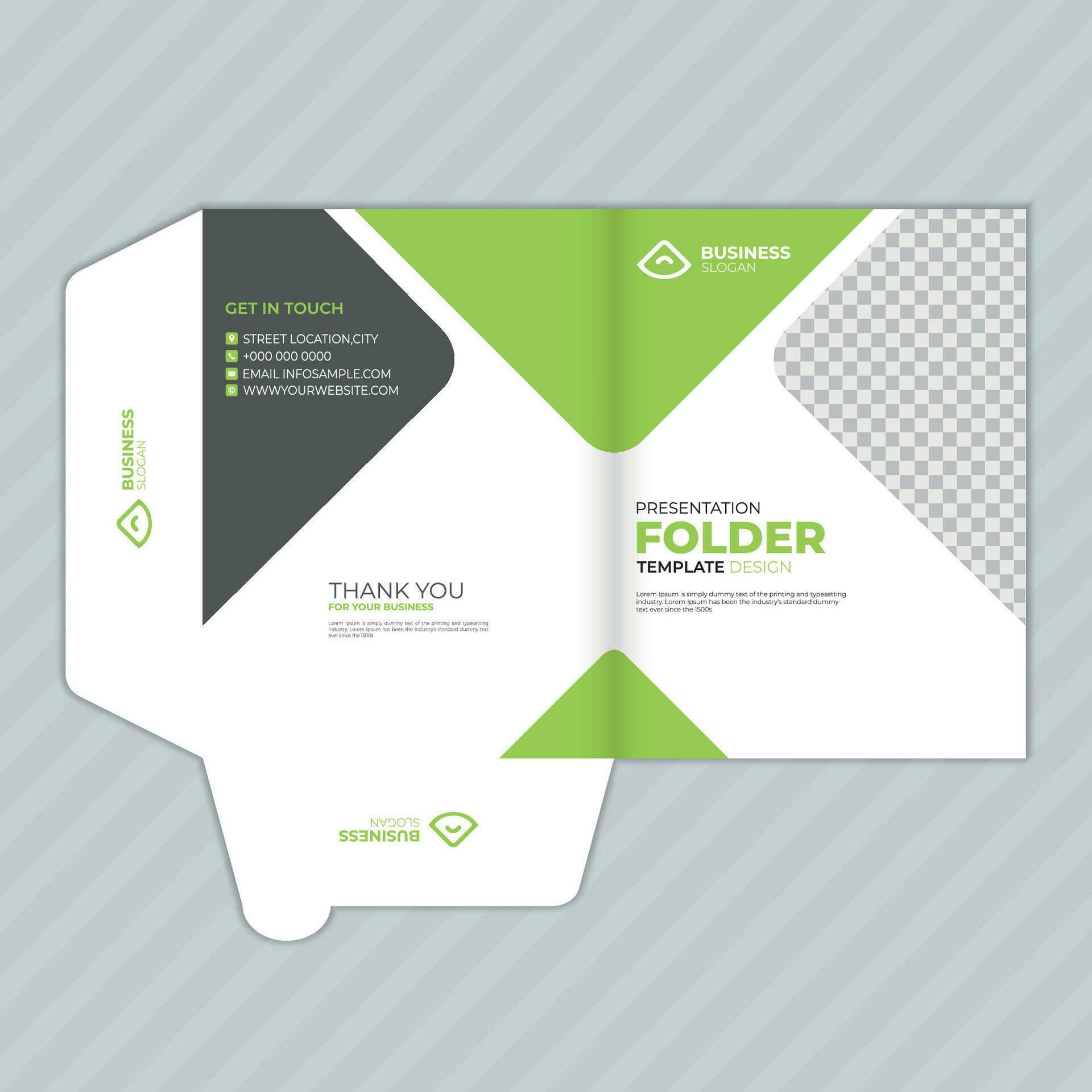 Modern File Folder Design and Template for Your Company 26231257 Vector ...