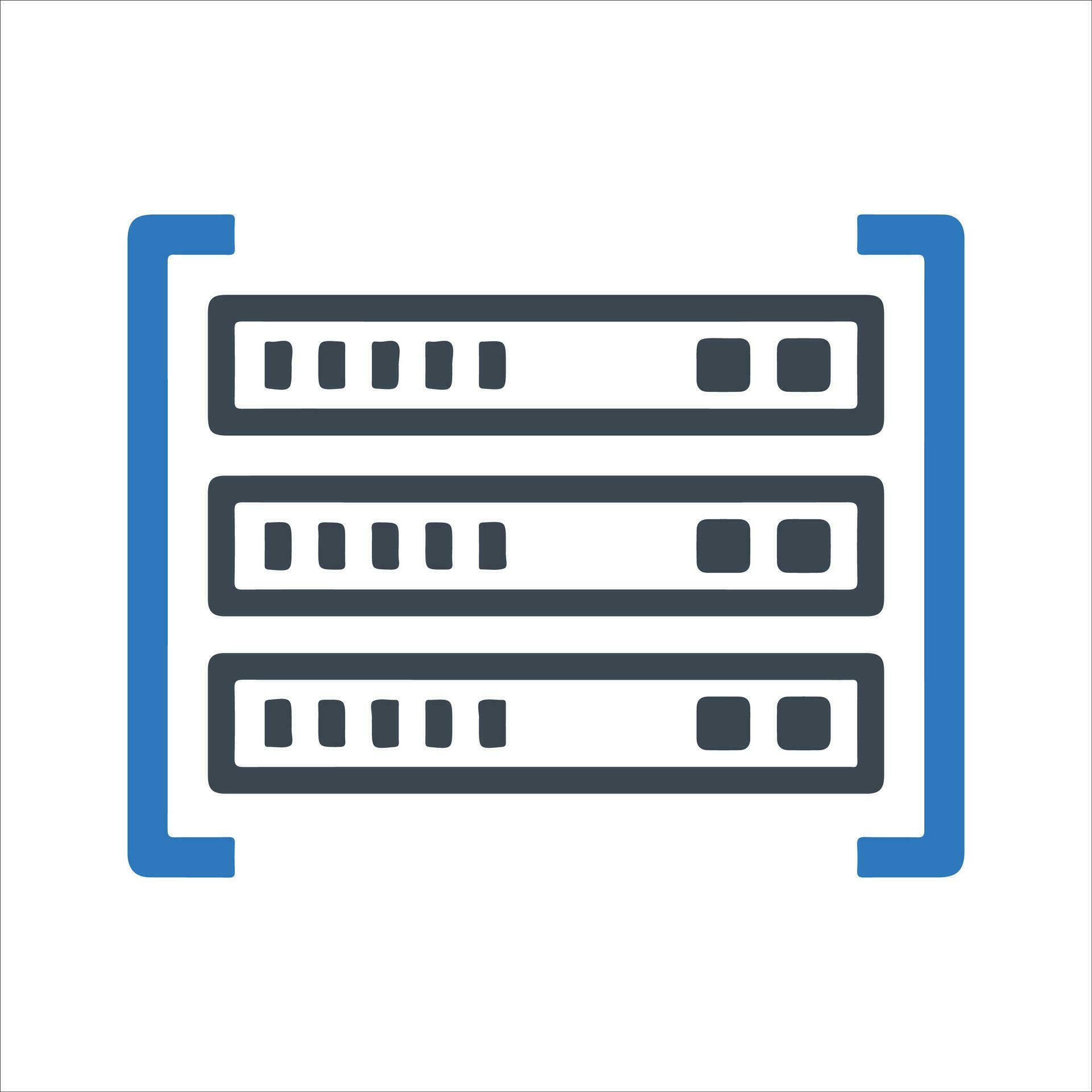 Database server icon. Vector and glyph 26231990 Vector Art at Vecteezy