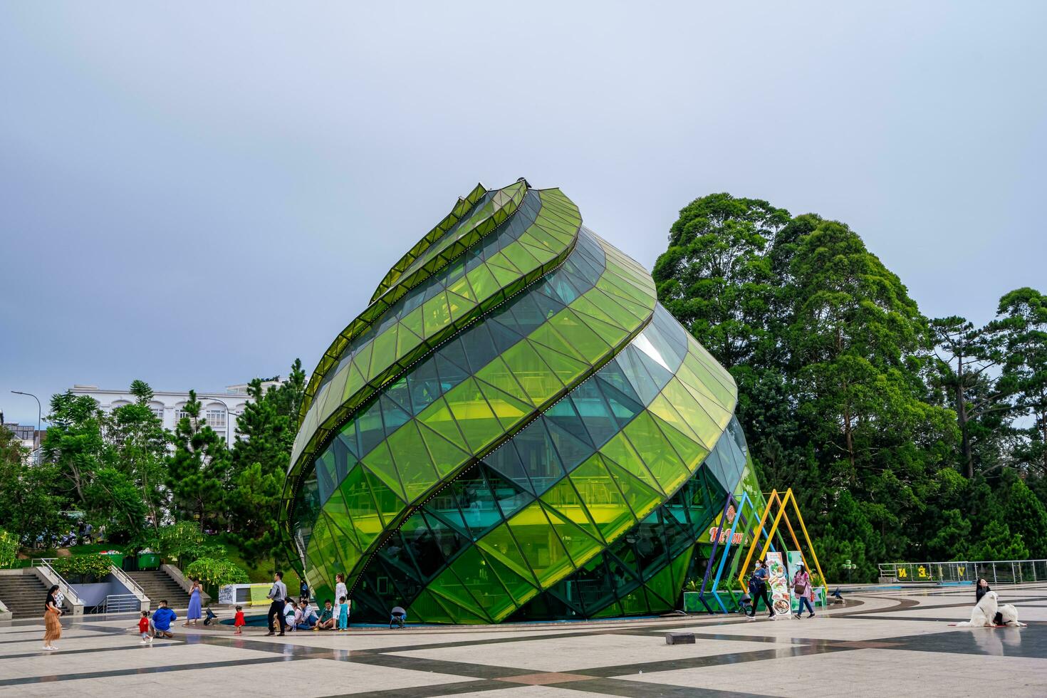 Da Lat Viet Nam 3 June 2023 Architectural Works Of Artichoke Flowers