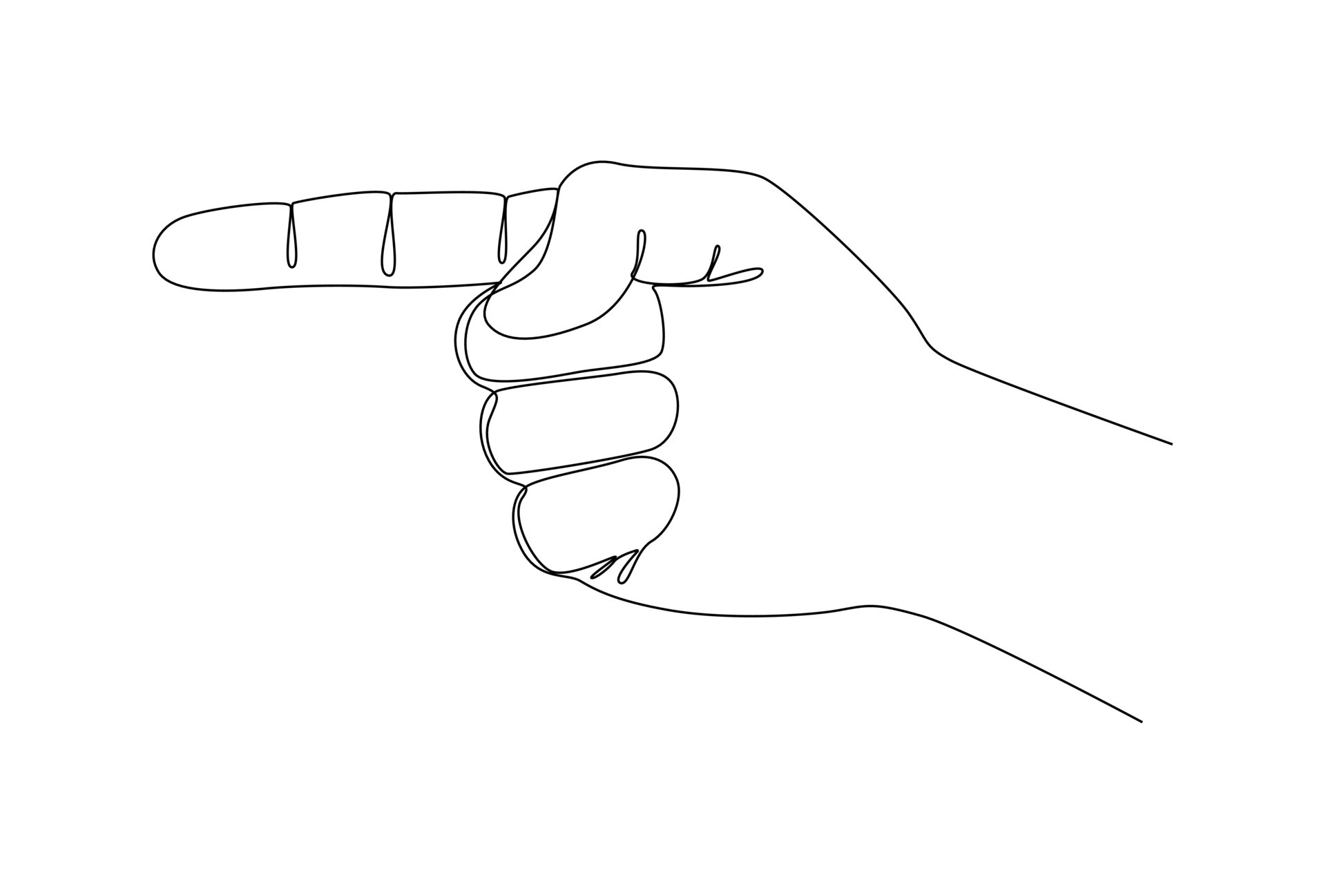 Continuous One Line Drawing Hands Holding Different Objects Concept