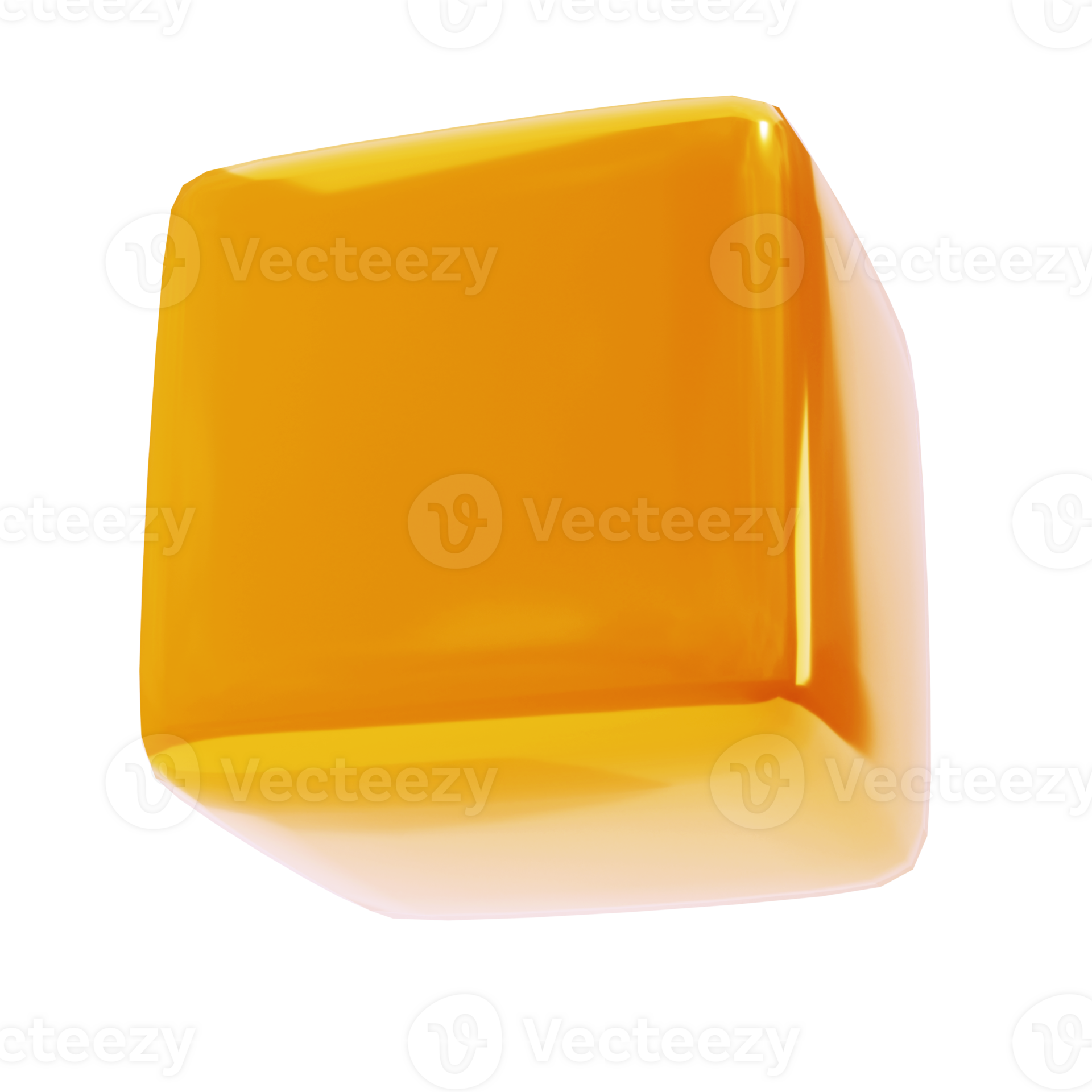 3d Block Object Golden Cube Abstract Geometric Shape Realistic Glossy Gold Luxury Template