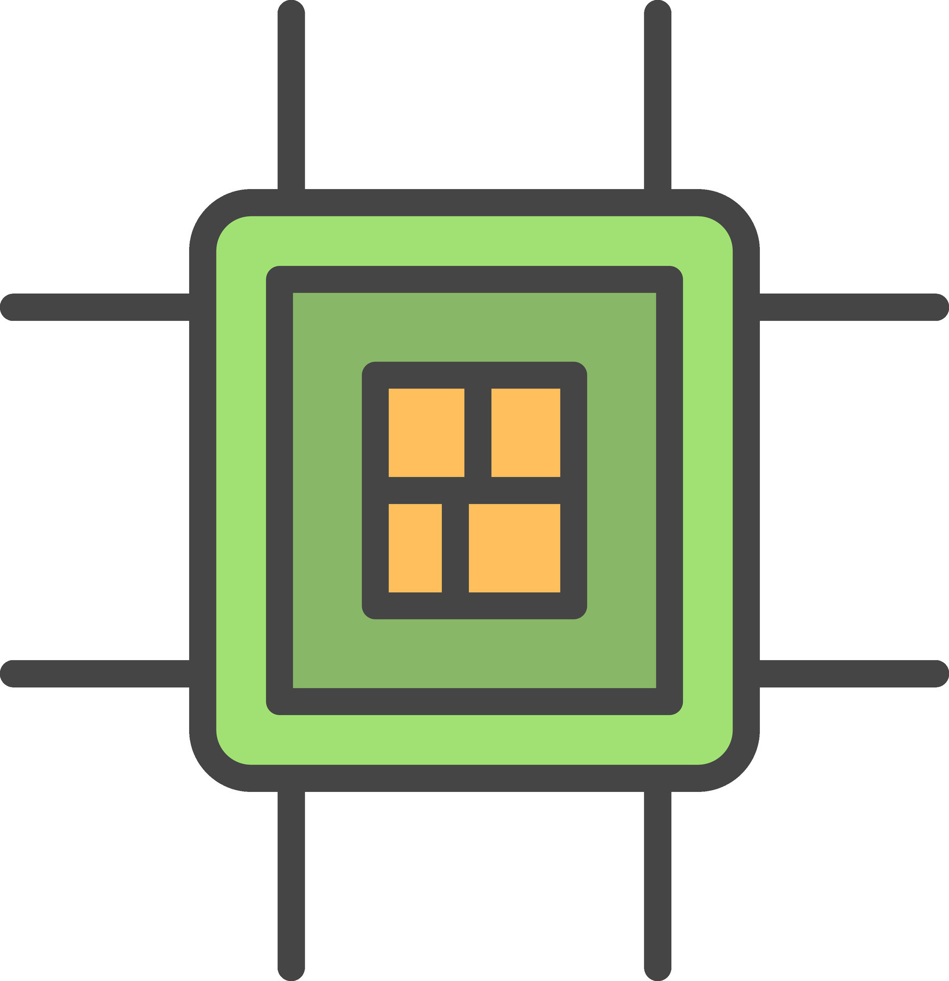 Cpu Vector Icon Design 26243007 Vector Art At Vecteezy