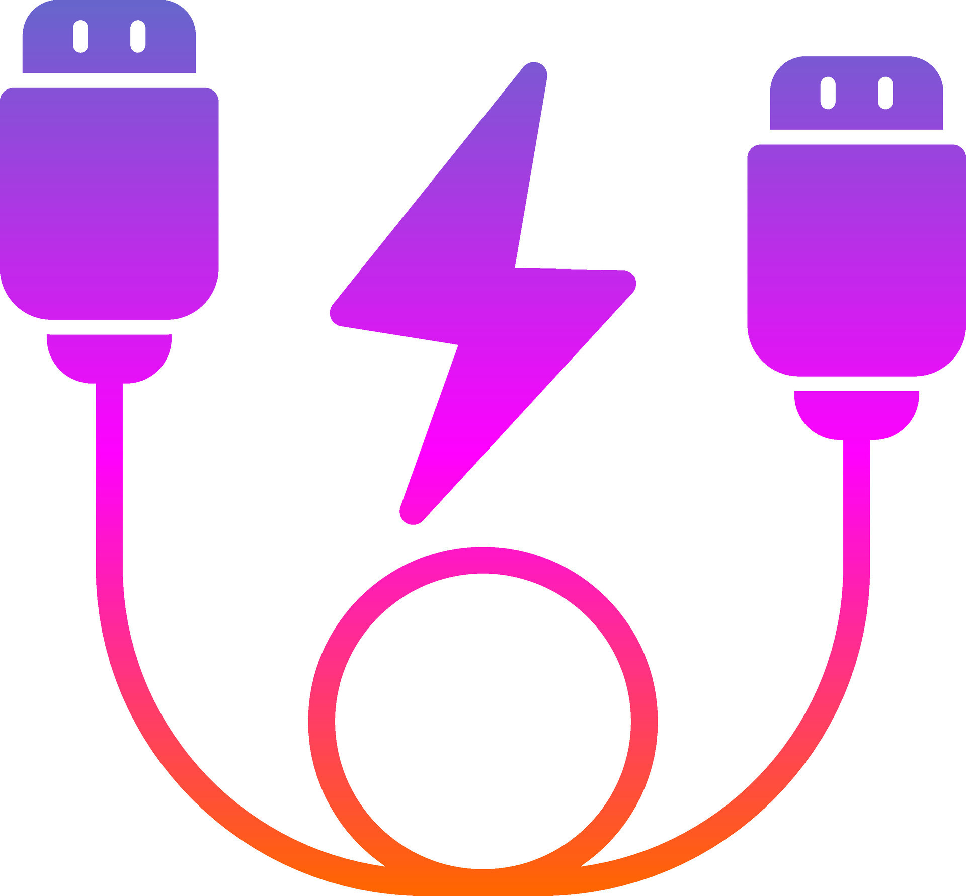 Usb Cable Vector Icon Design 26250997 Vector Art At Vecteezy