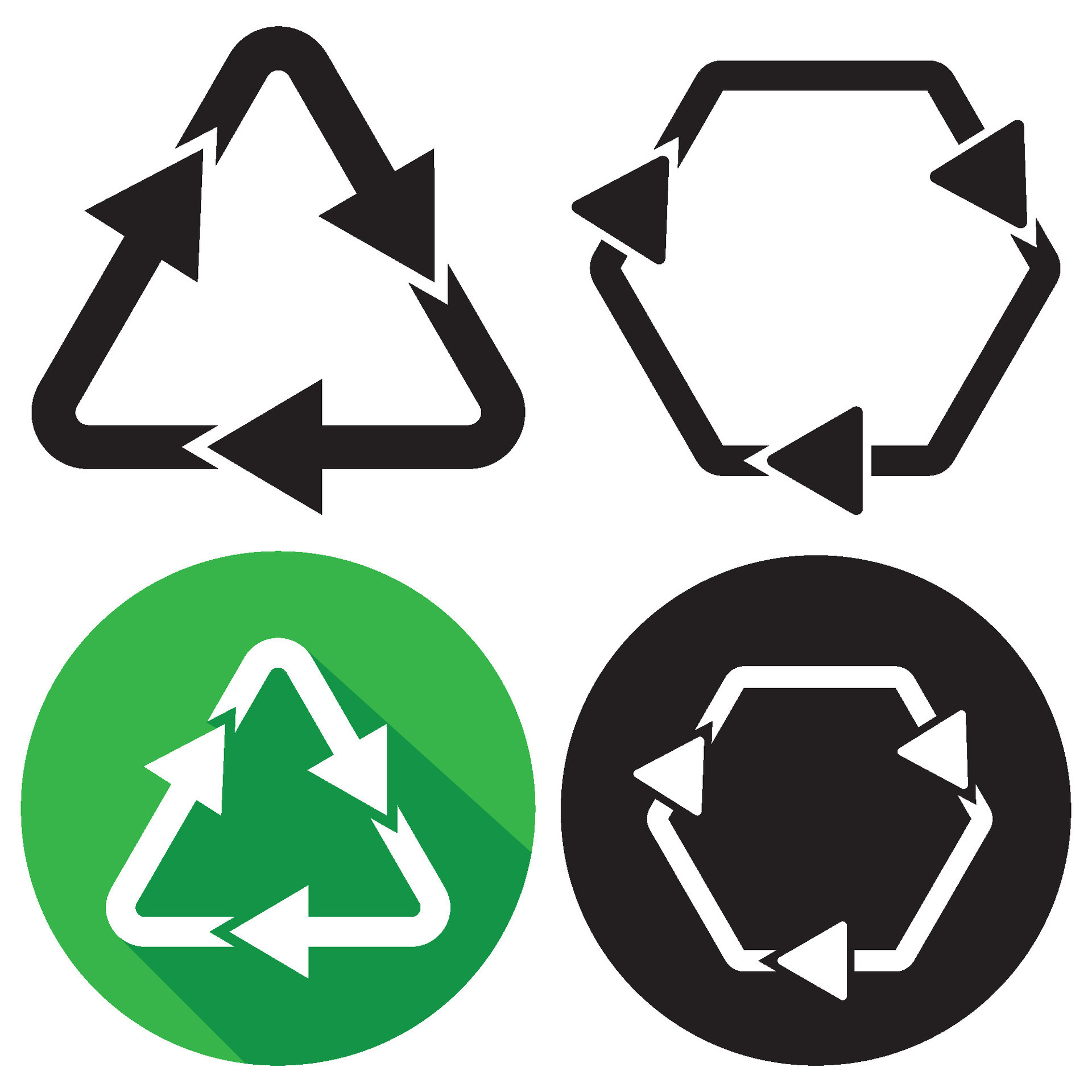 recycle icon vector 26264727 Vector Art at Vecteezy